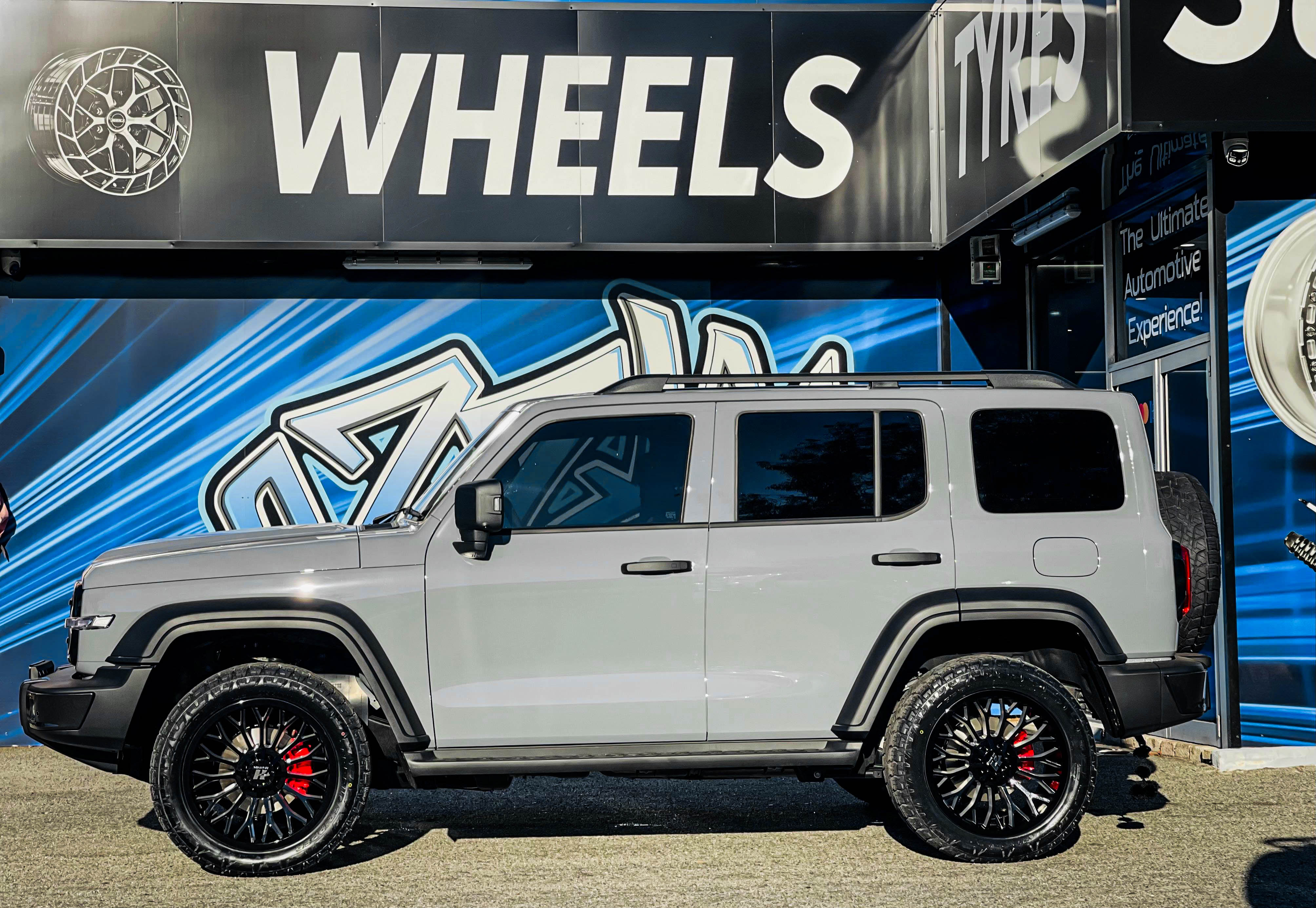 great wall tank 300 hussla hybrid gloss black diamond milled wheel #19142