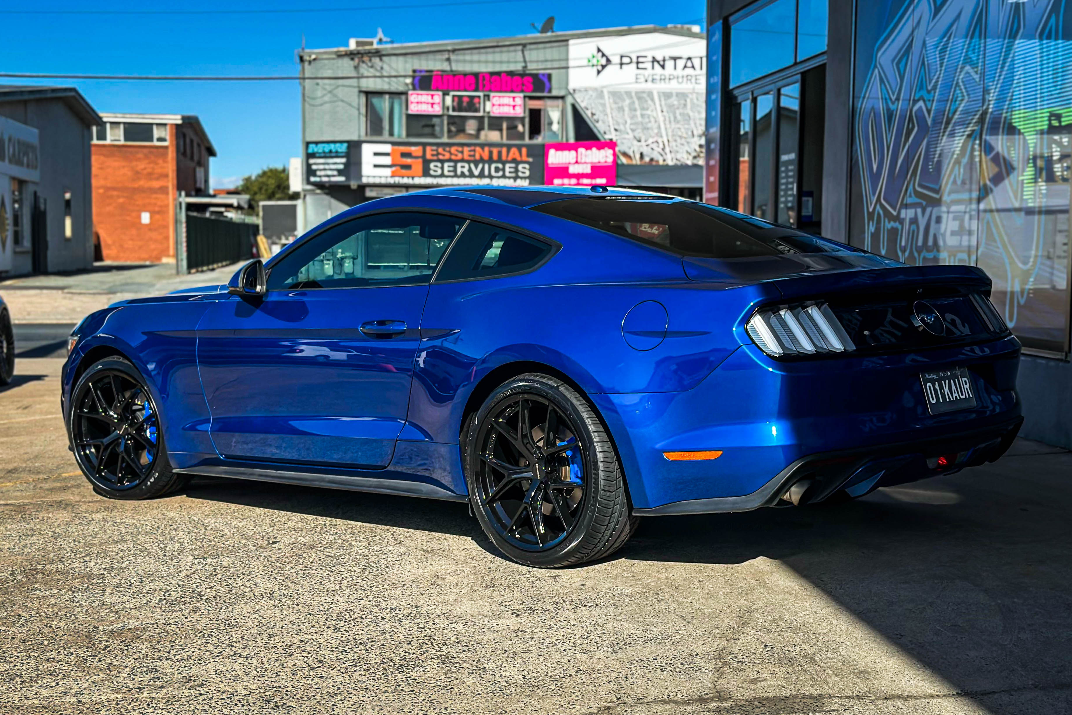 ford mustang hussla forged b6 gloss black wheel #19170