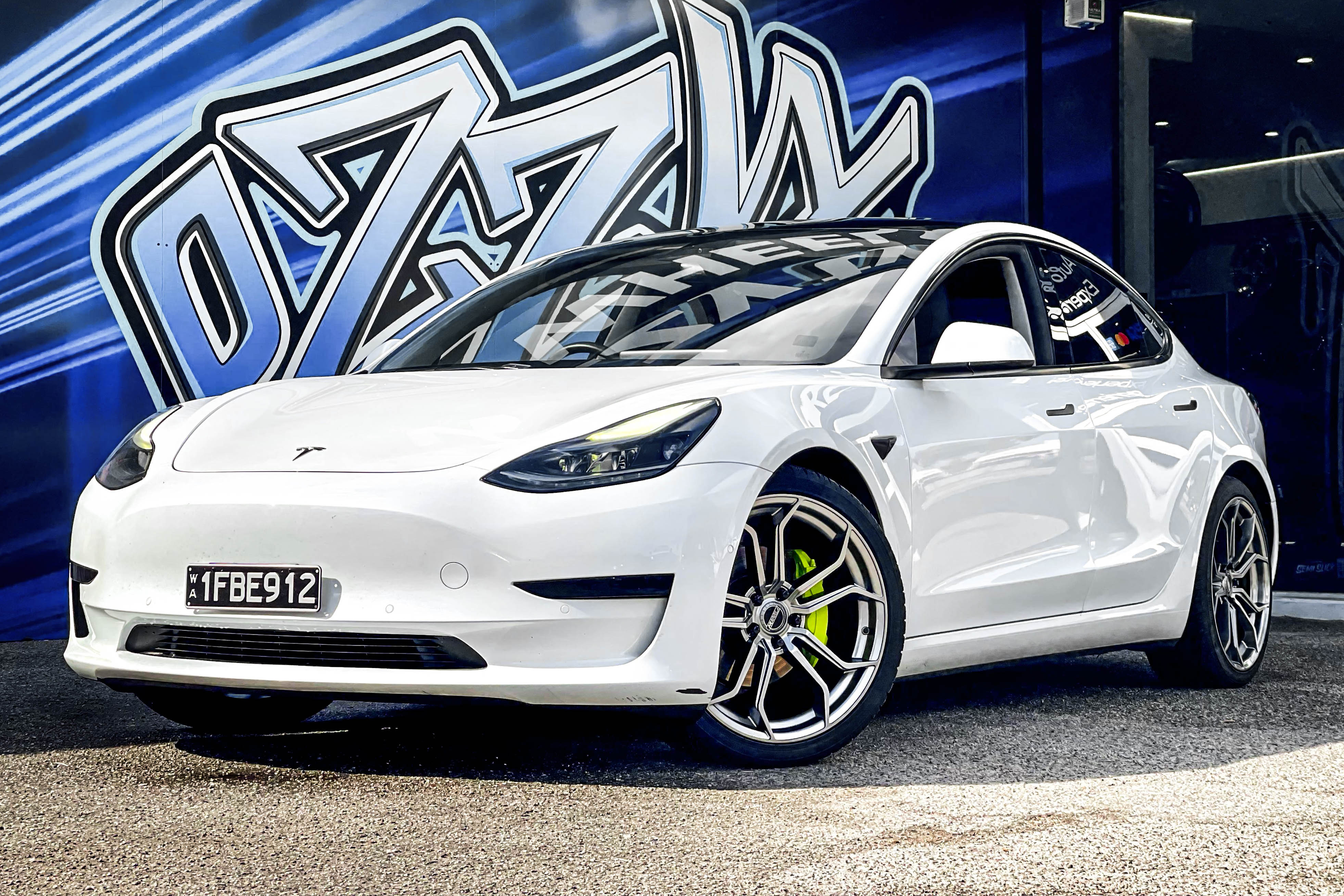 tesla model 3 hussla royalty hyper black wheel #19222