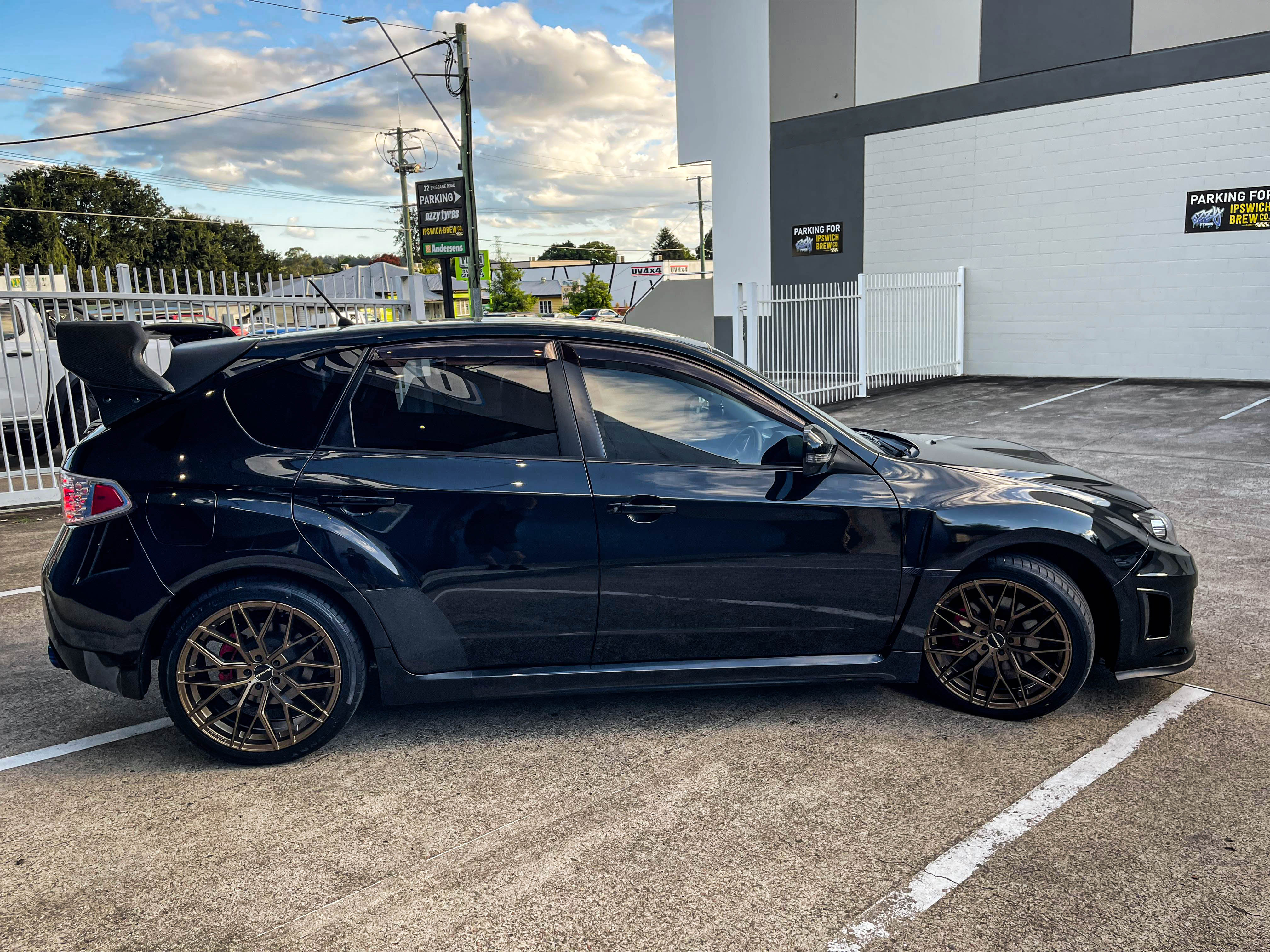 subaru wrx hussla london gloss bronze wheel #19227