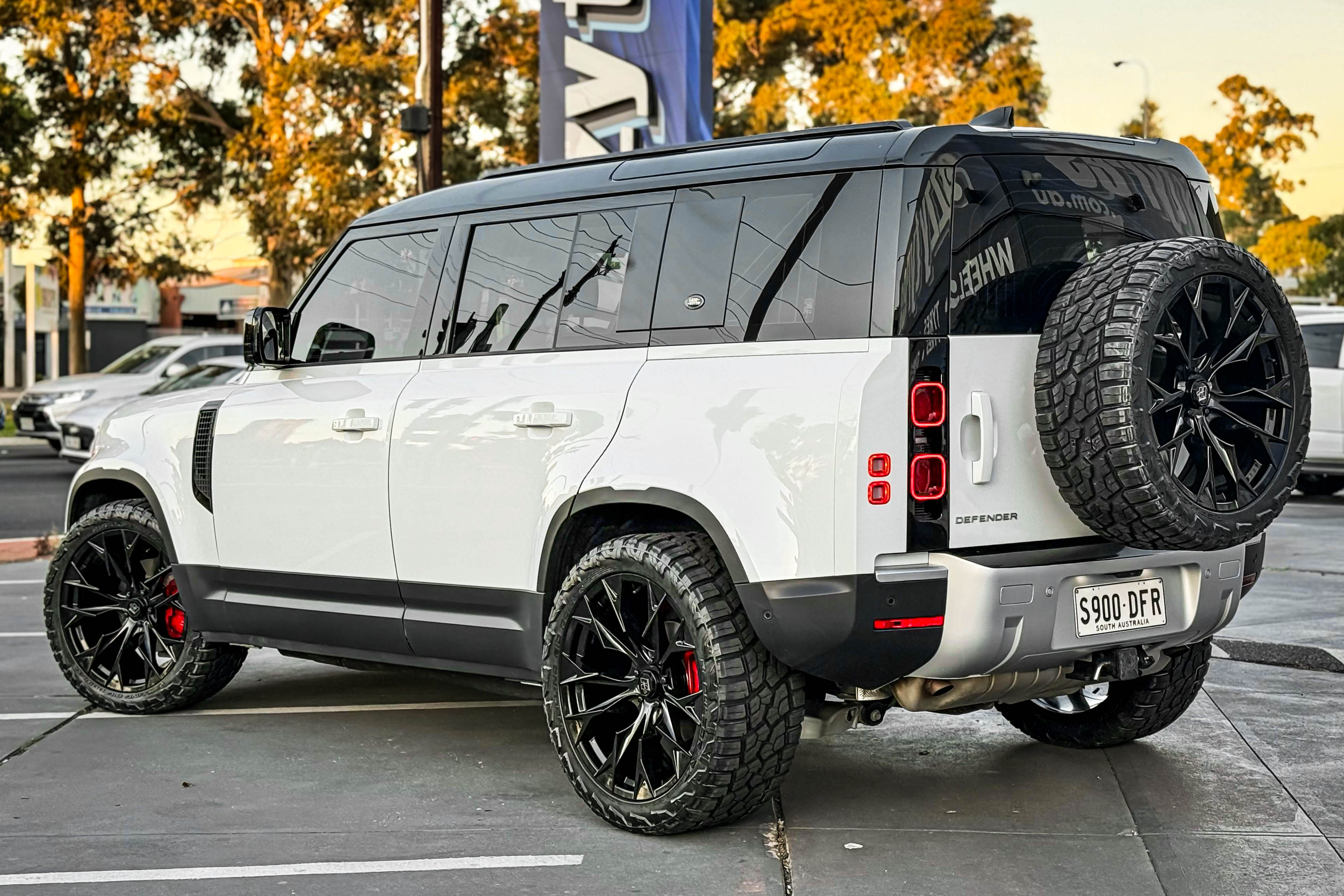 land rover defender hussla phantom gloss black wheel #19245