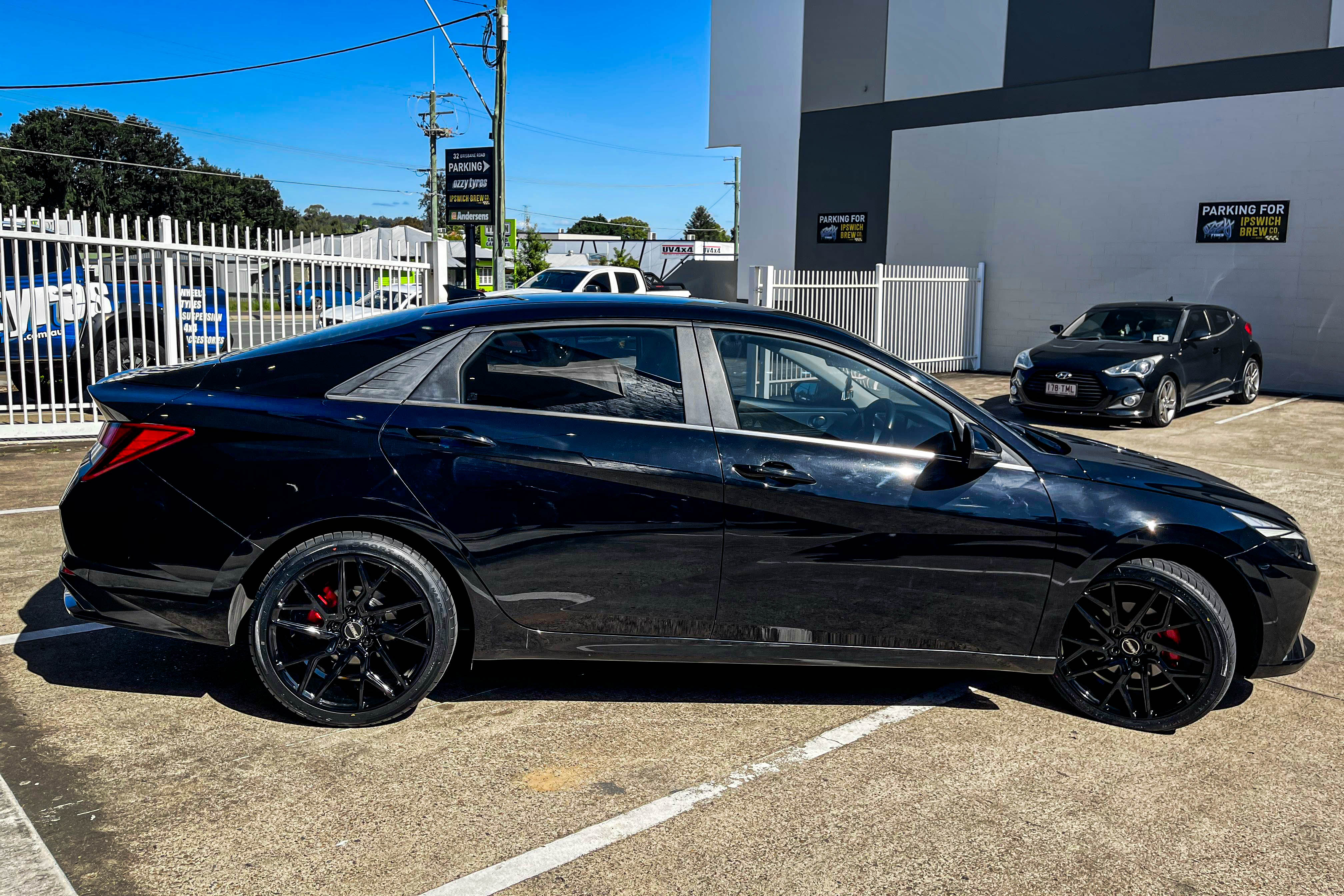 hyundai i30 hussla jacques gloss black wheel #19247