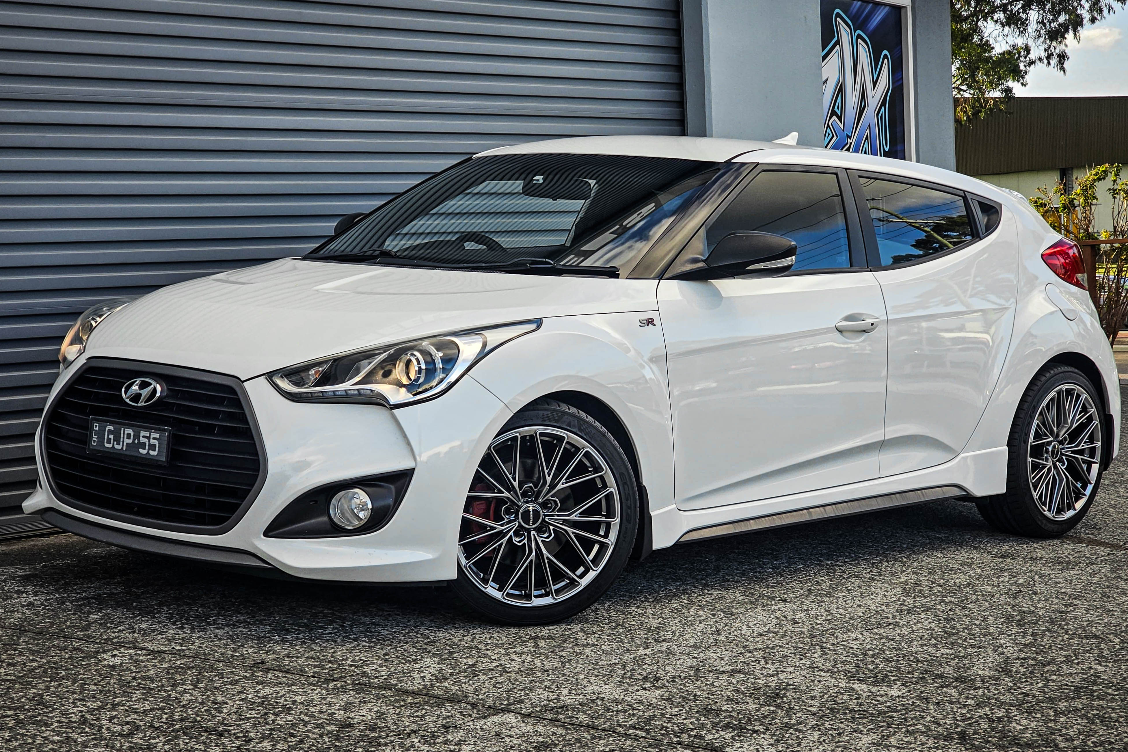 hyundai veloster hussla barcelona hyper black wheel #19248