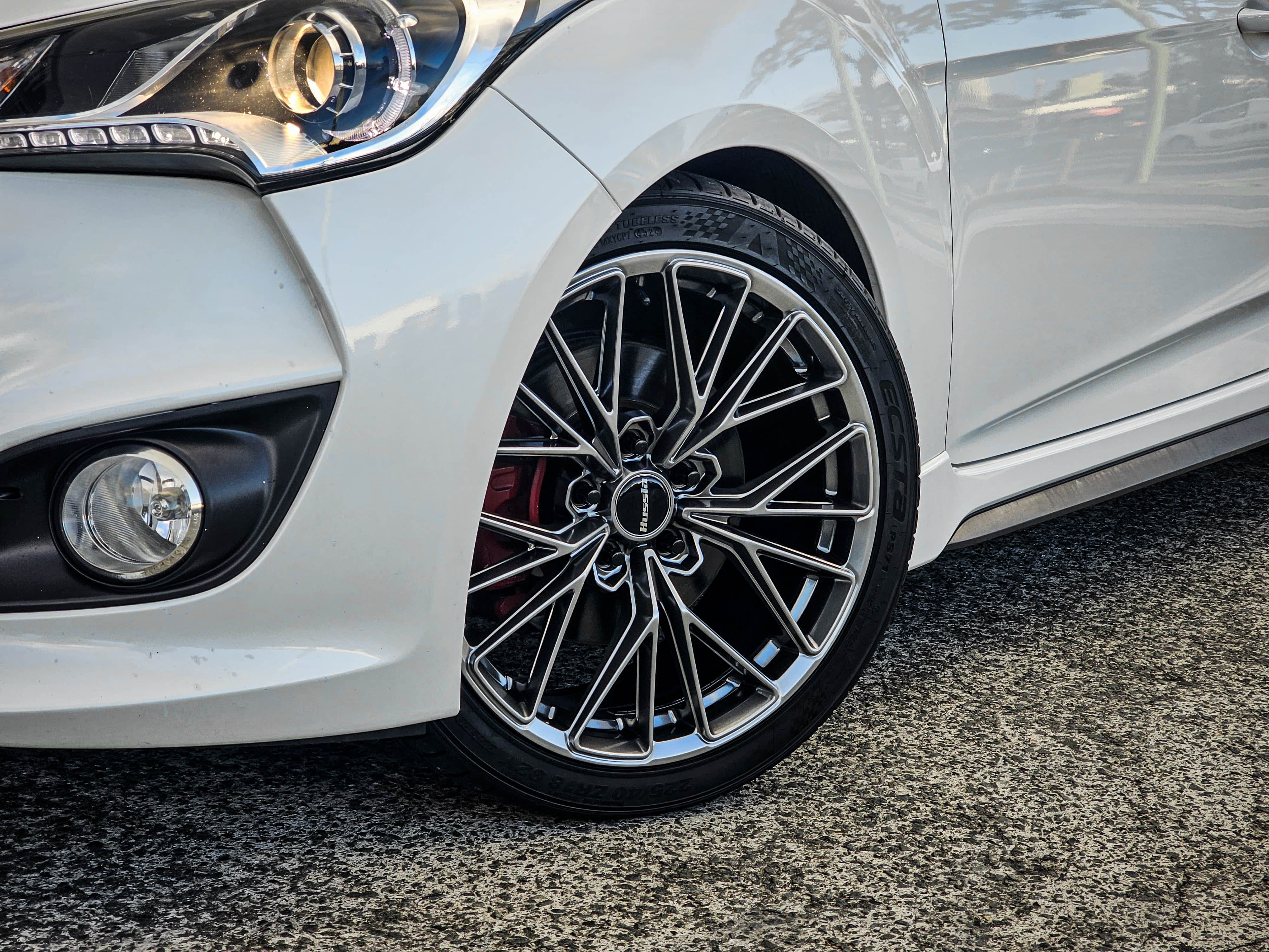 hyundai veloster hussla barcelona hyper black wheel #19248