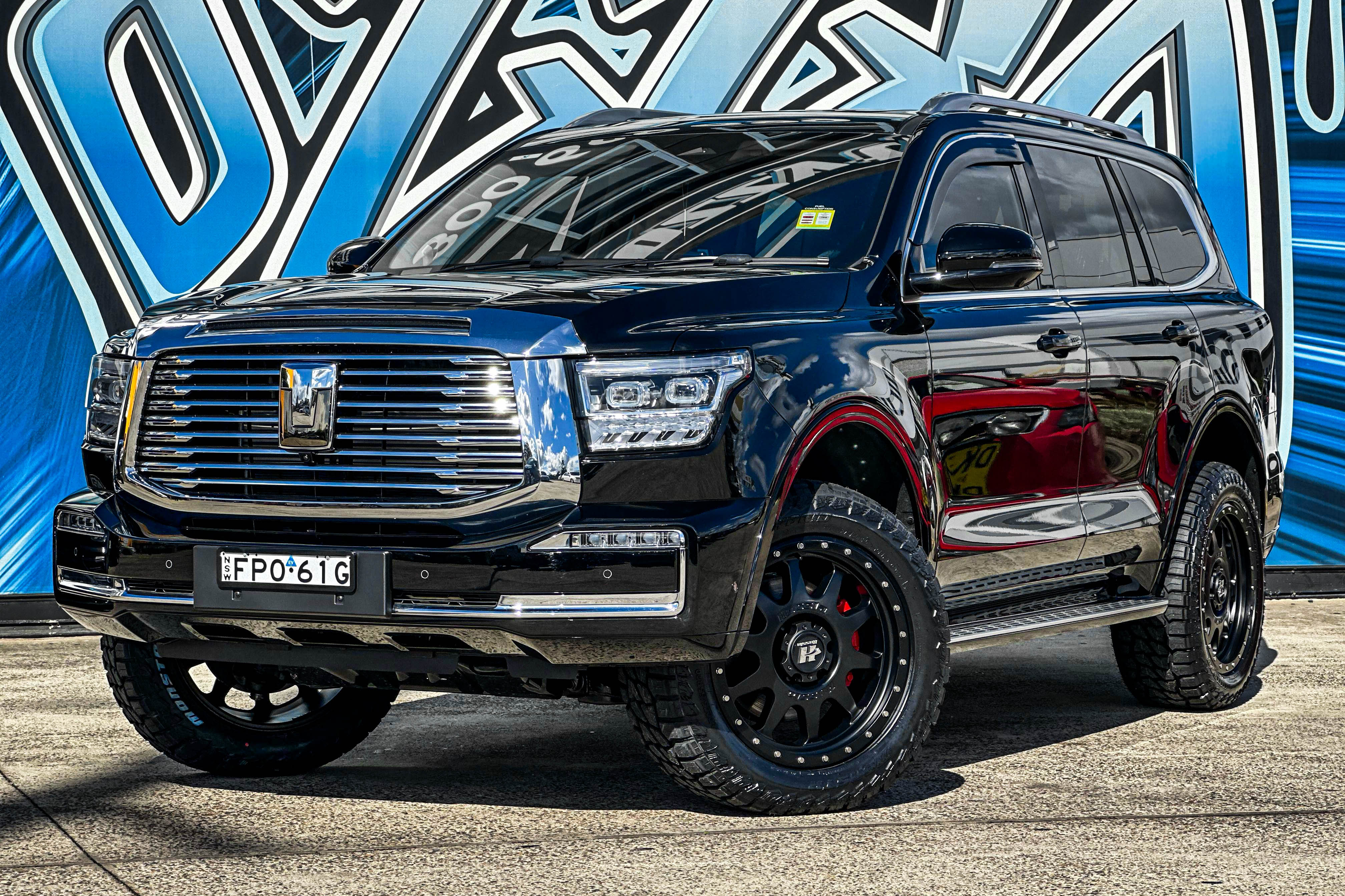 gwm tank 500 hussla raptor matte black wheel #19255