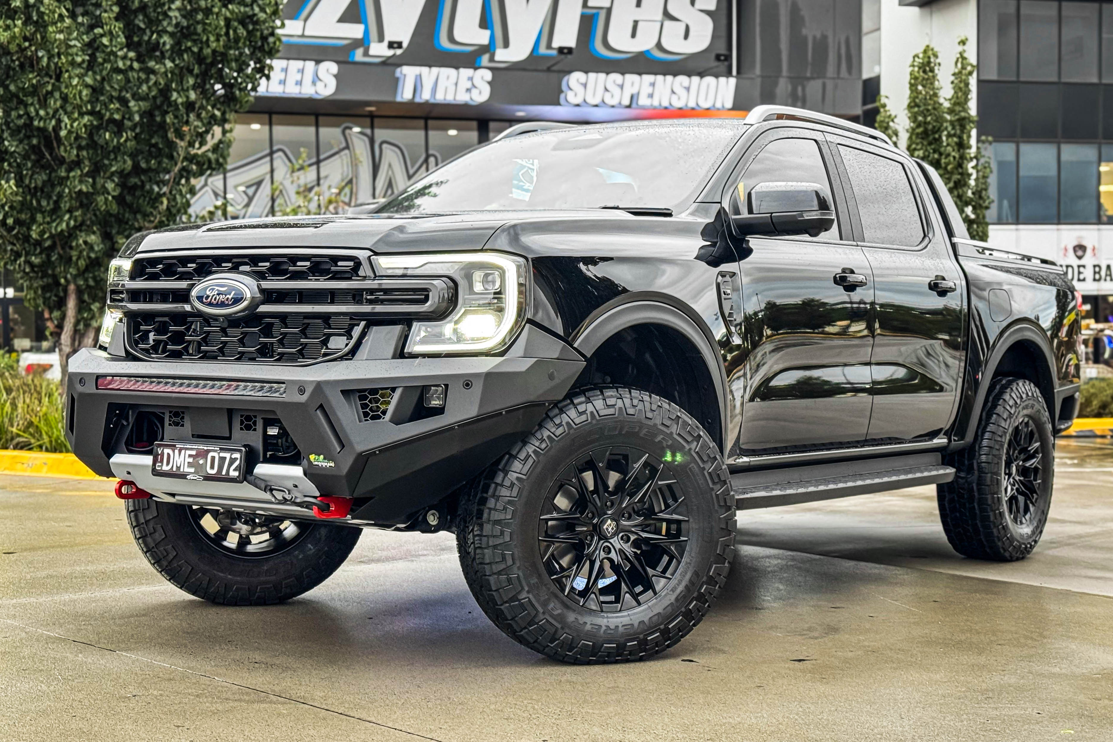 ford ranger hussla phantom gloss black wheel #19269