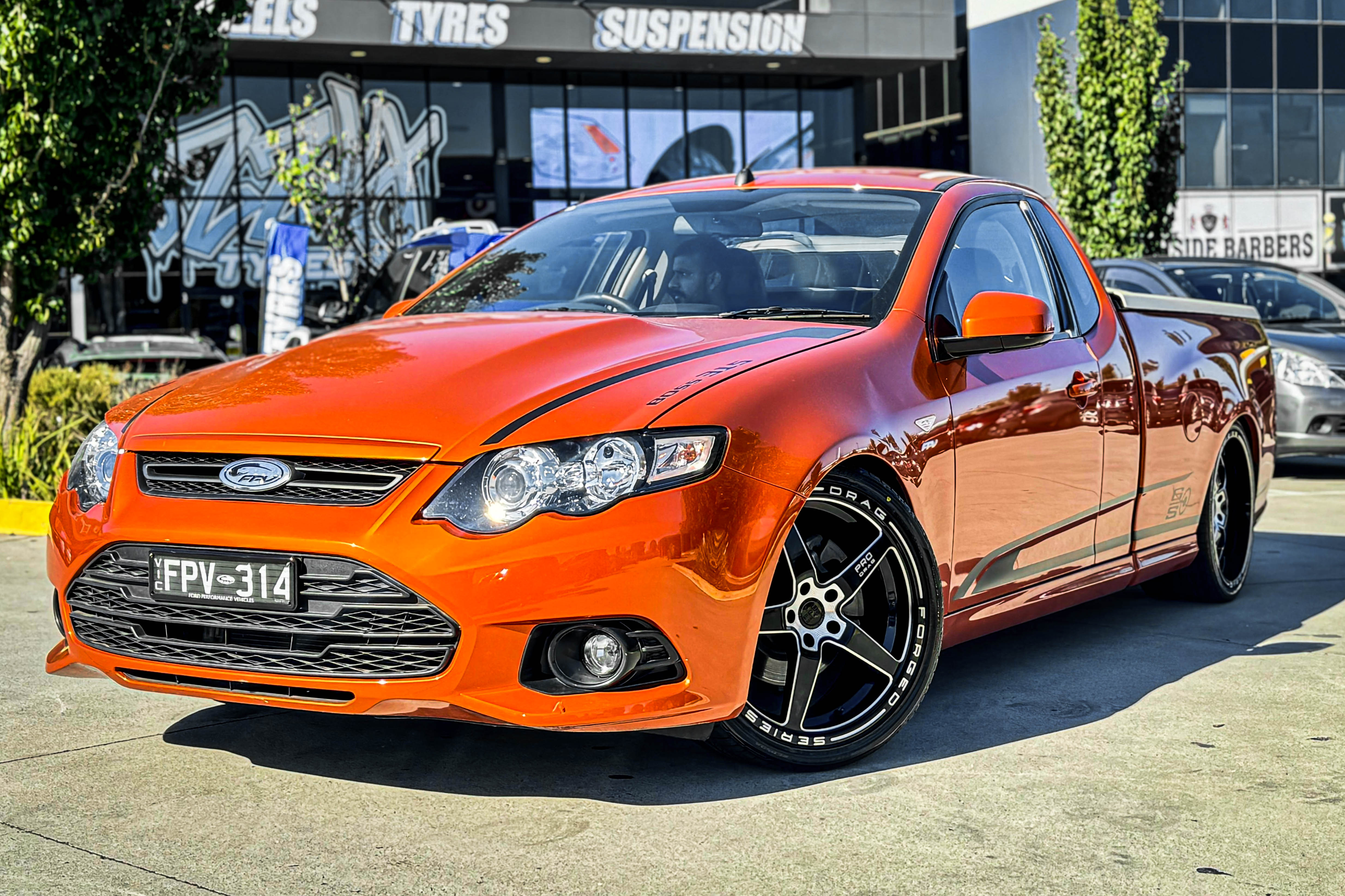 ford falcon ute pro drag pd1 black lip wheel #19282