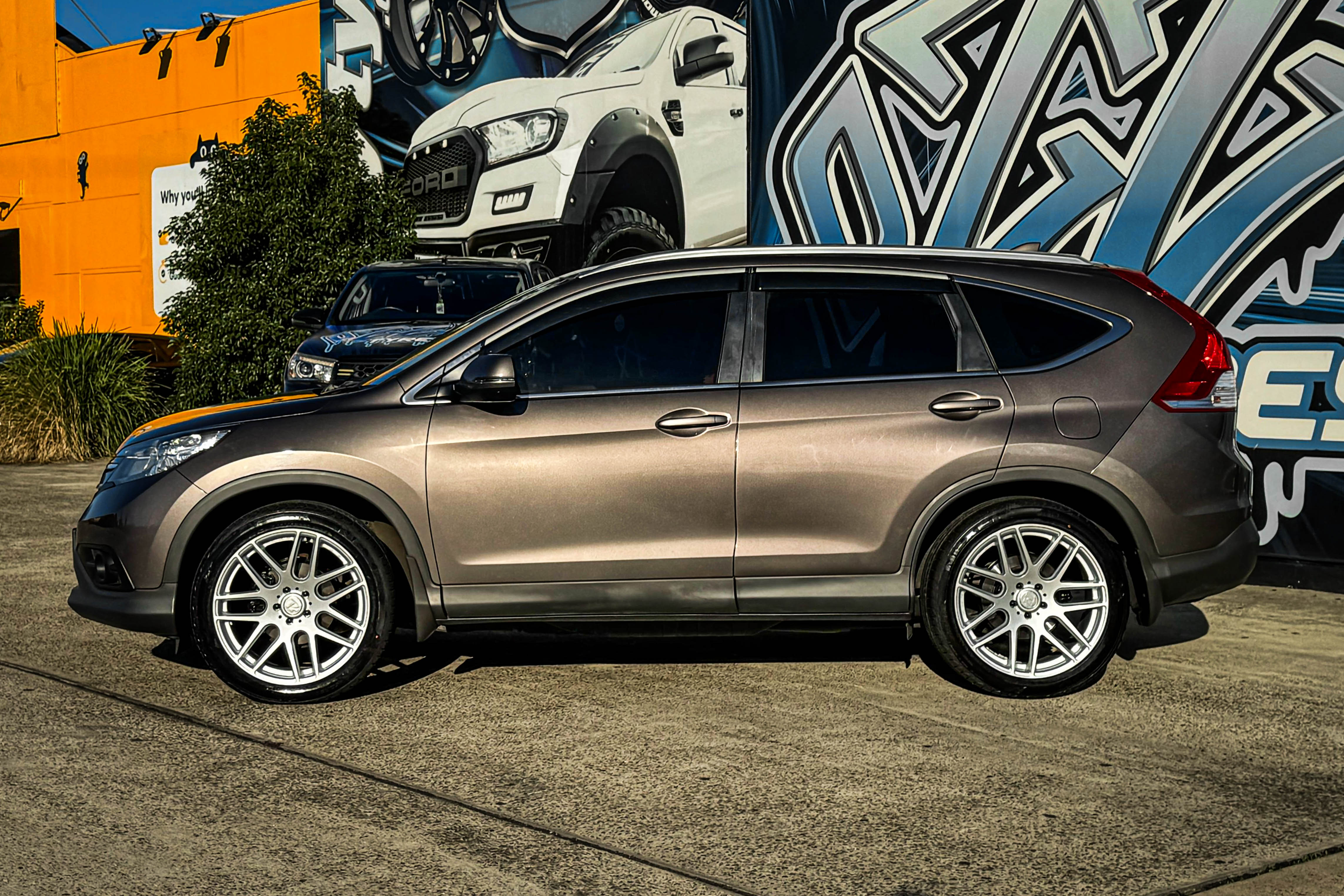 honda cr-v hussla euro bright silver wheel #19288