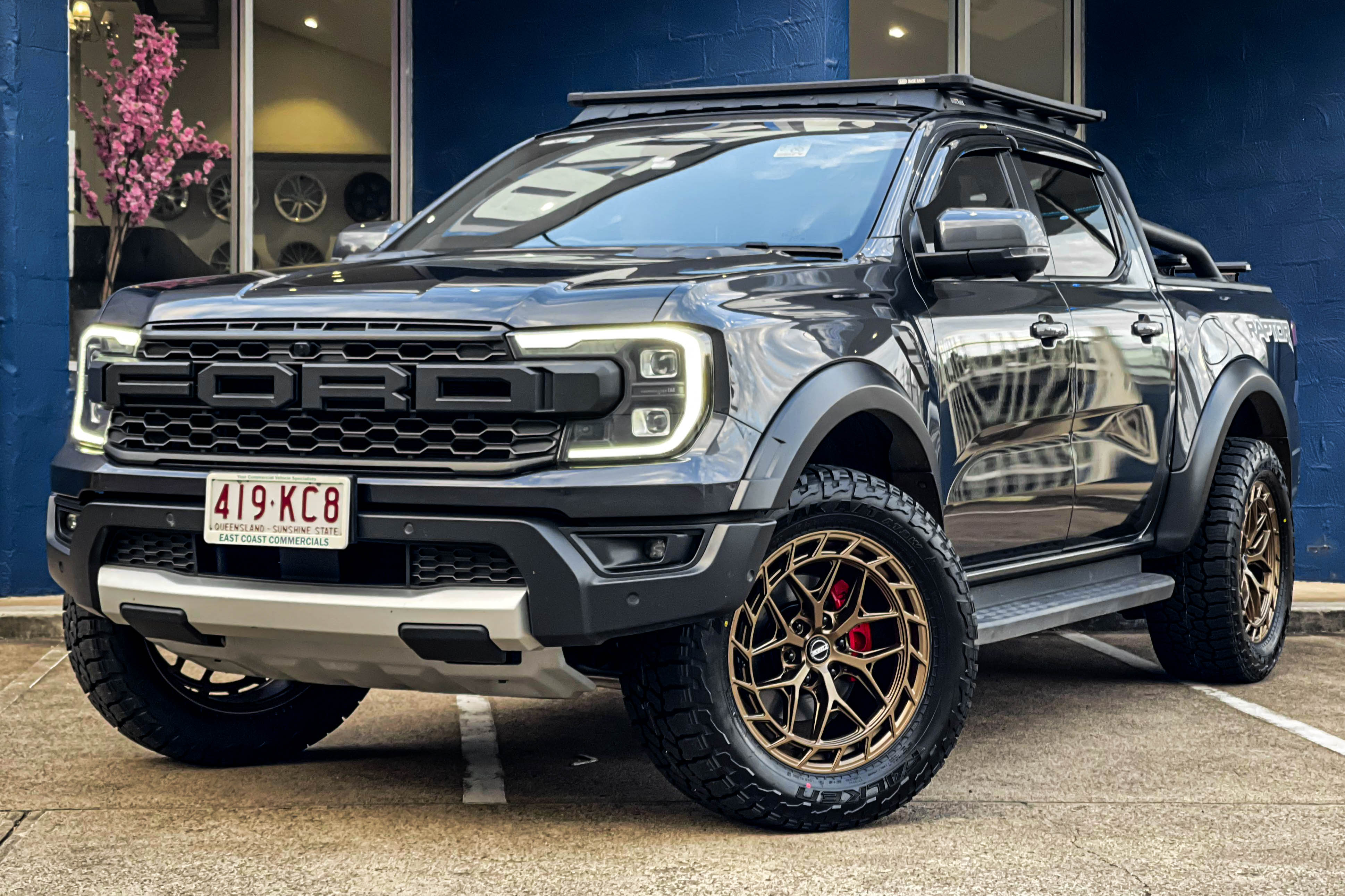 ford ranger raptor hussla gunner copper bronze wheel #19306