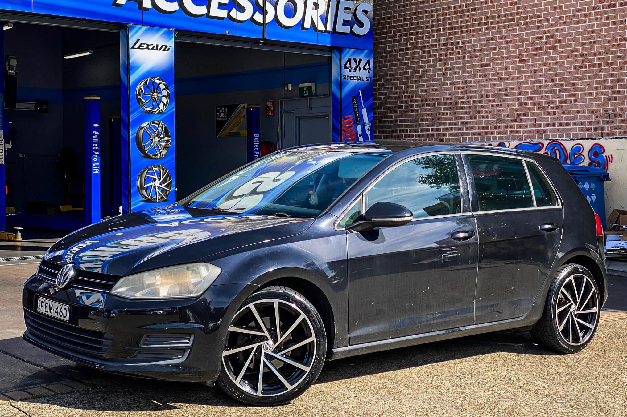 volkswagen golf euro spec replica directional 992 black machined face ...