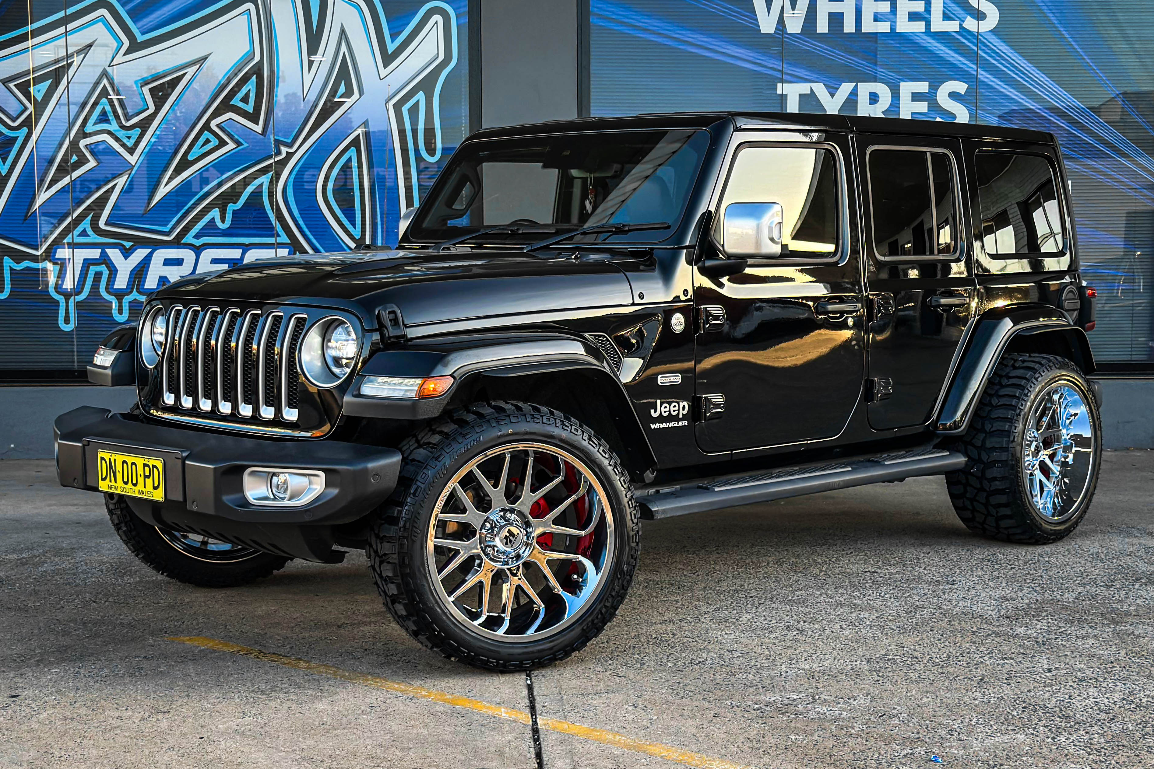 jeep wrangler hussla troop chrome chrome wheel #19337