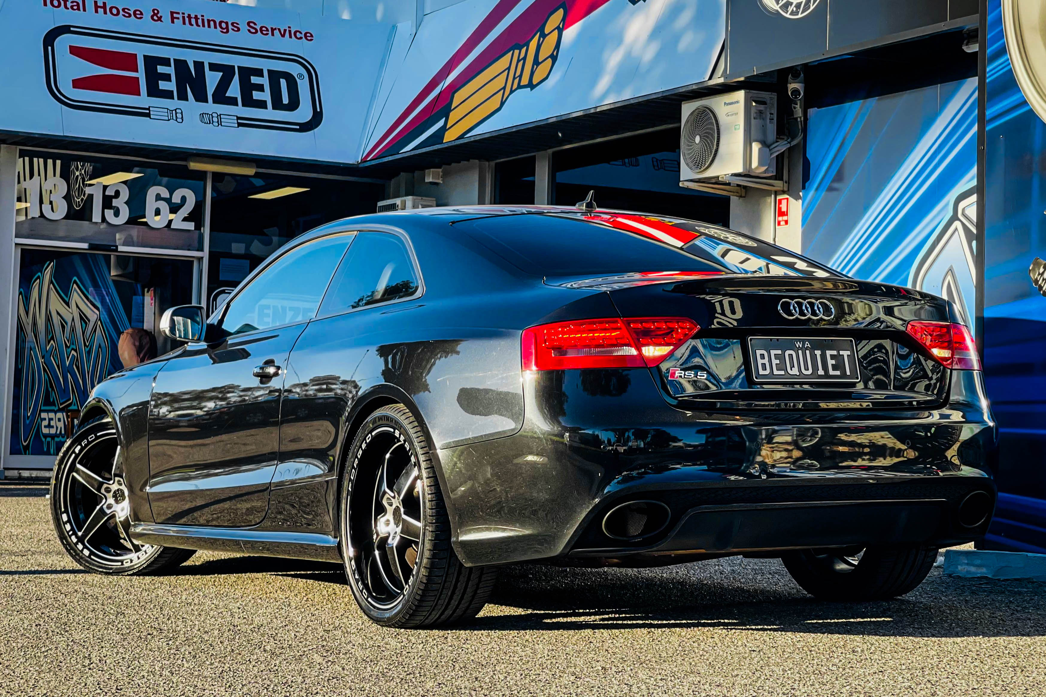 audi rs5 pro drag pd1 black lip wheel #19414