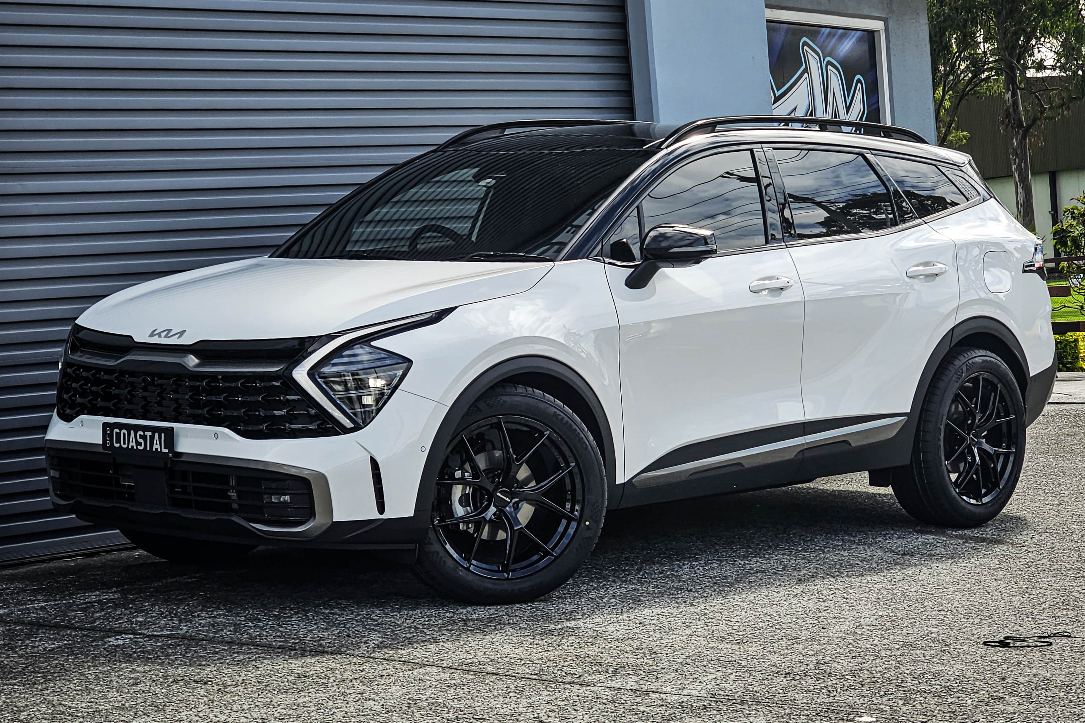 kia sportage hussla forged b6 gloss black wheel #19419