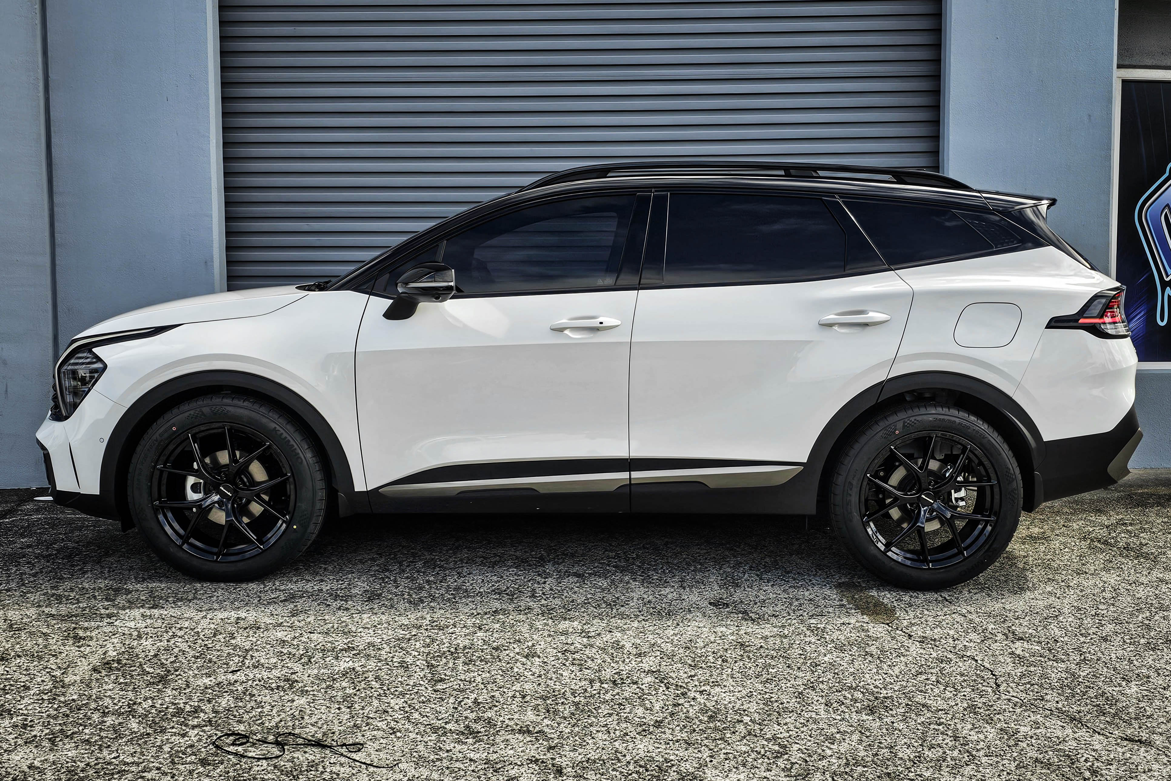 kia sportage hussla forged b6 gloss black wheel #19419