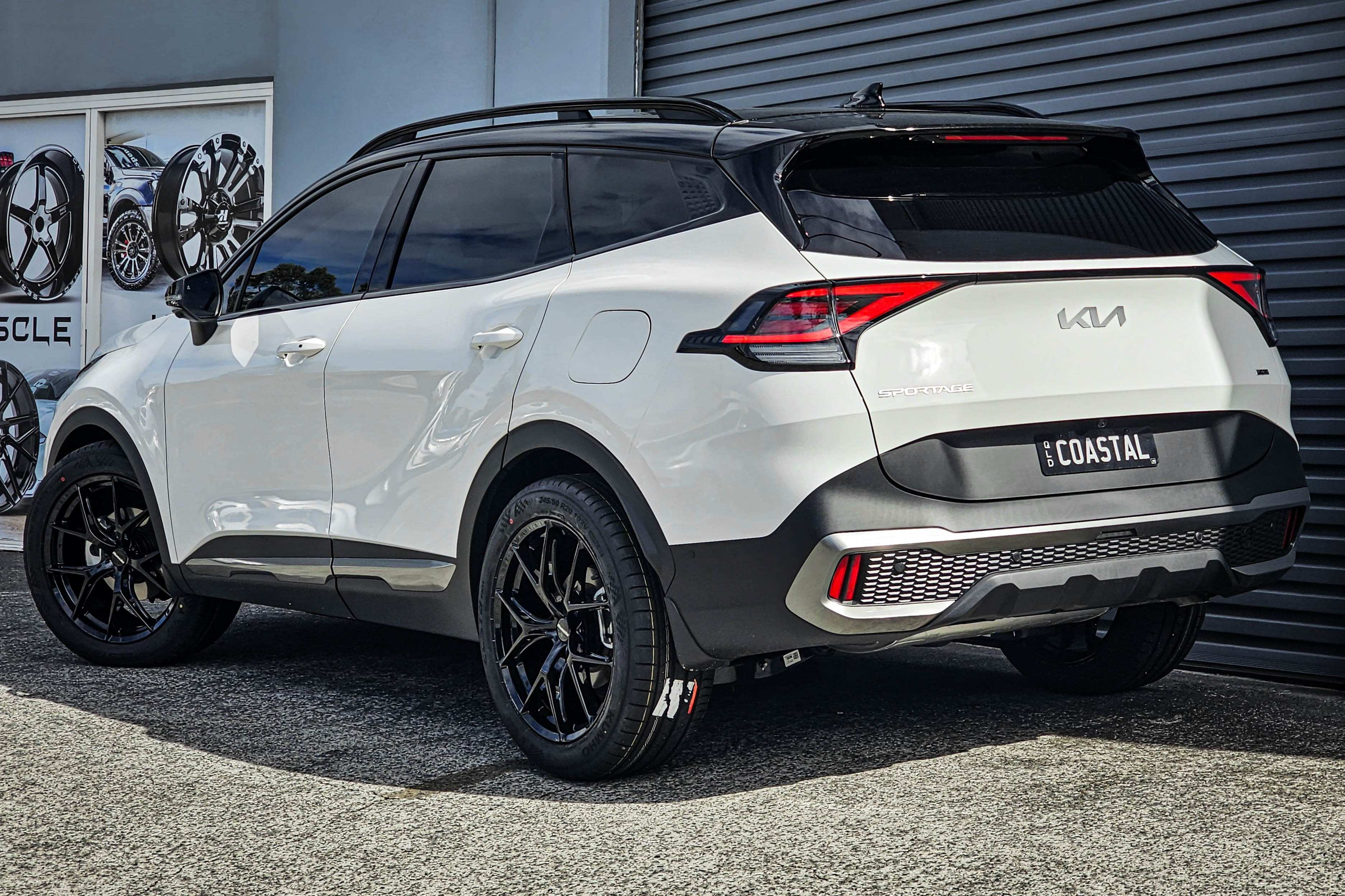 kia sportage hussla forged b6 gloss black wheel #19419