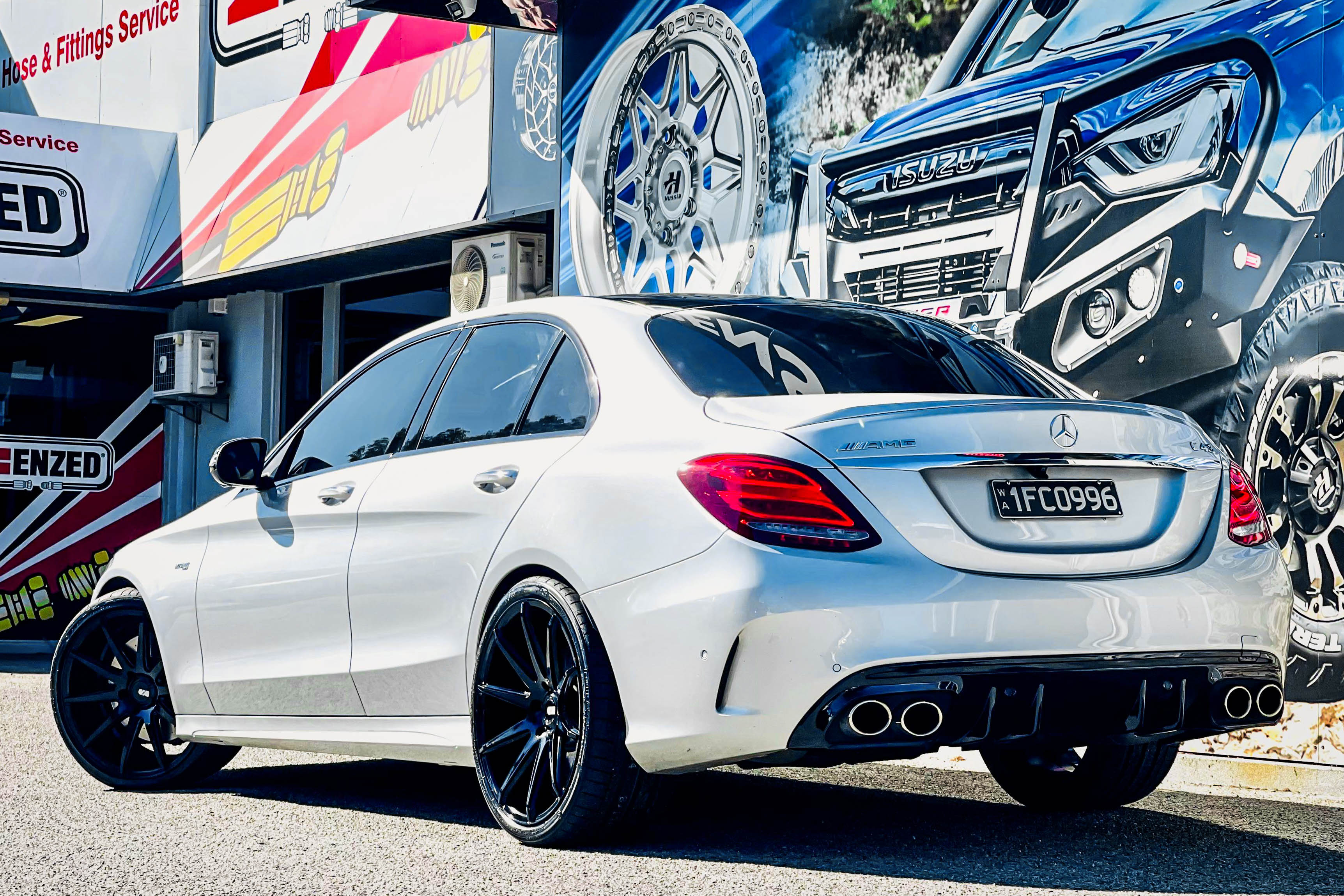 mercedes-benz c-class amg xo sydney gloss black wheel #19422