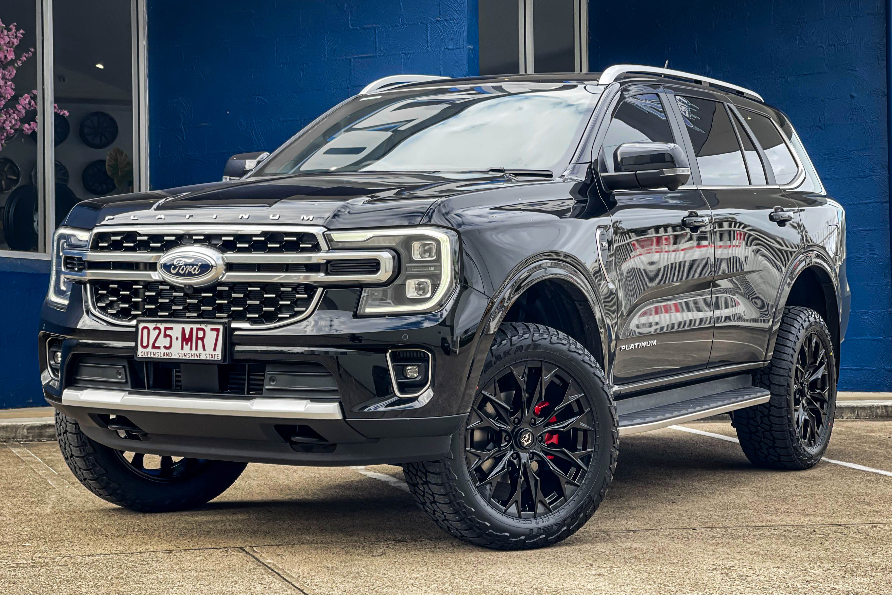 ford everest hussla phantom gloss black wheel #19438