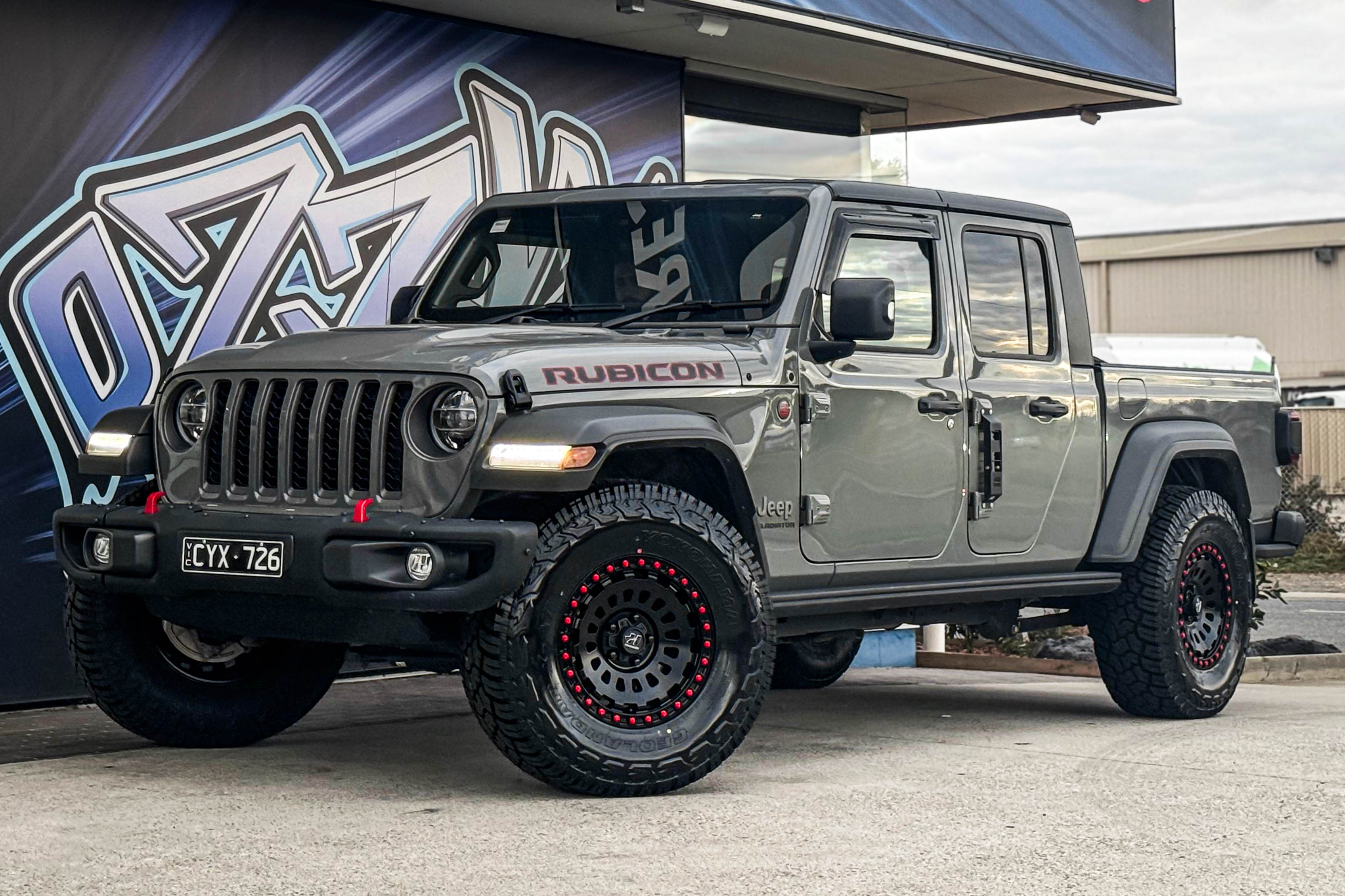 jeep gladiator hussla strikeforce matte black wheel #19451