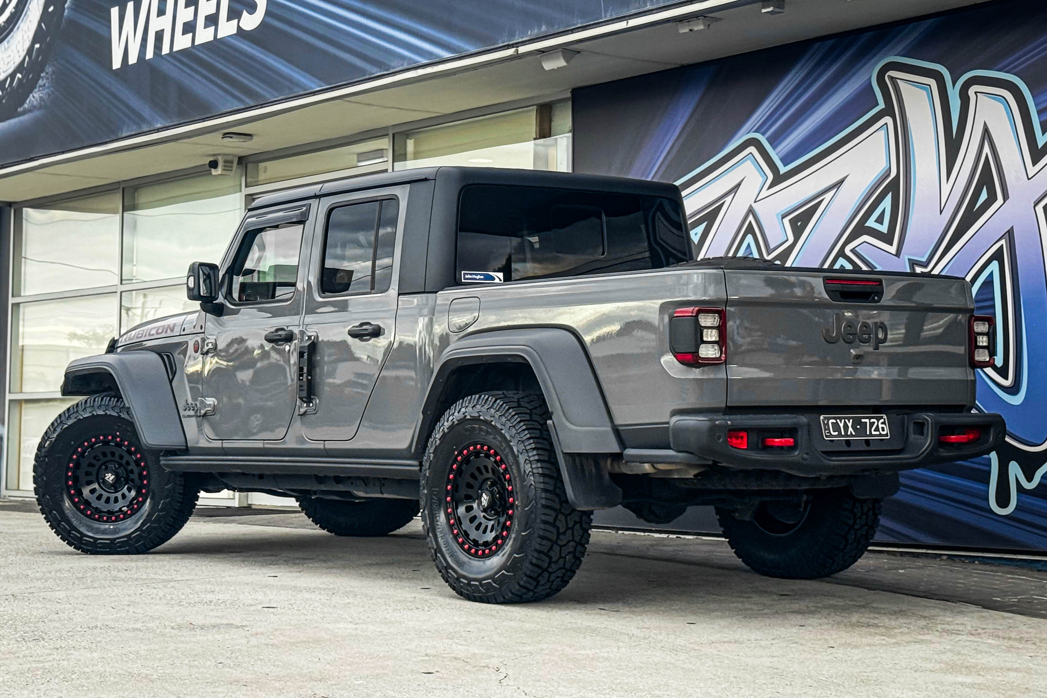 jeep gladiator hussla strikeforce matte black wheel #19451