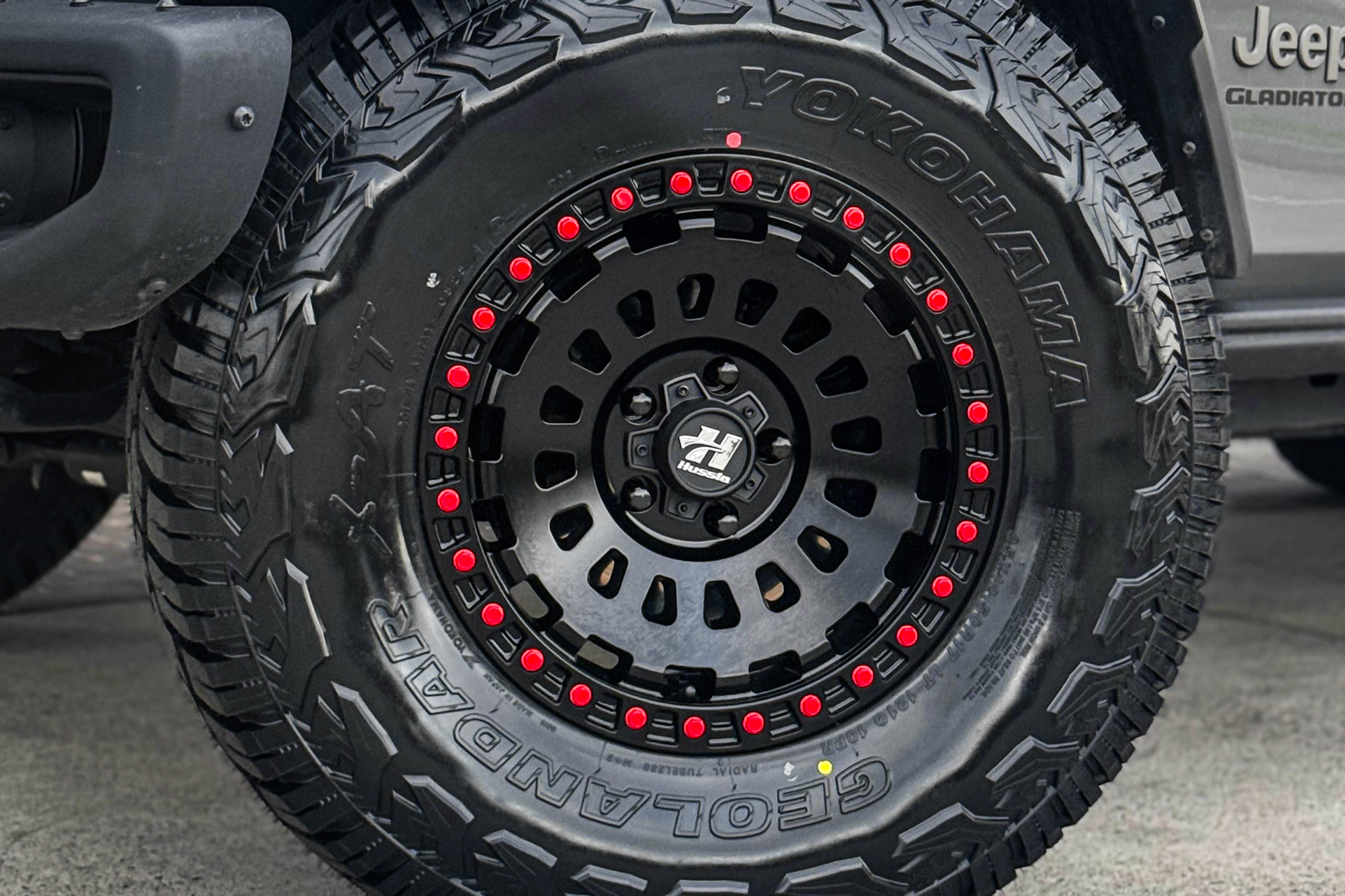 jeep gladiator hussla strikeforce matte black wheel #19451