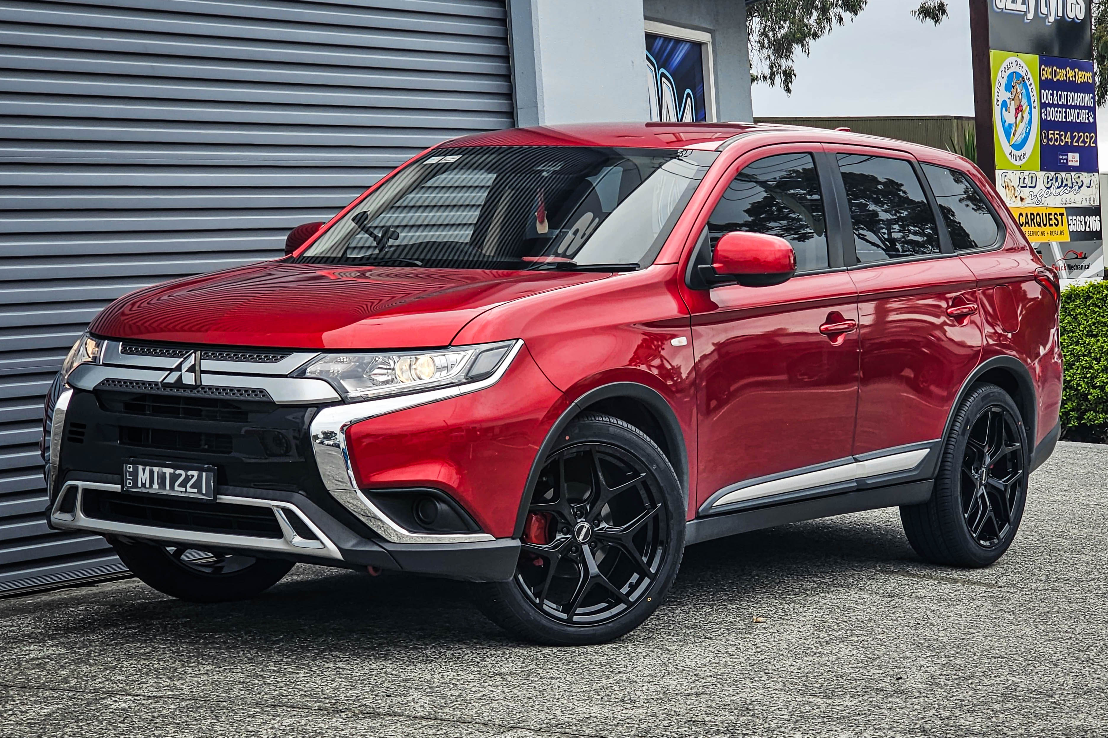 mitsubishi outlander hussla flex gloss black wheel #19463