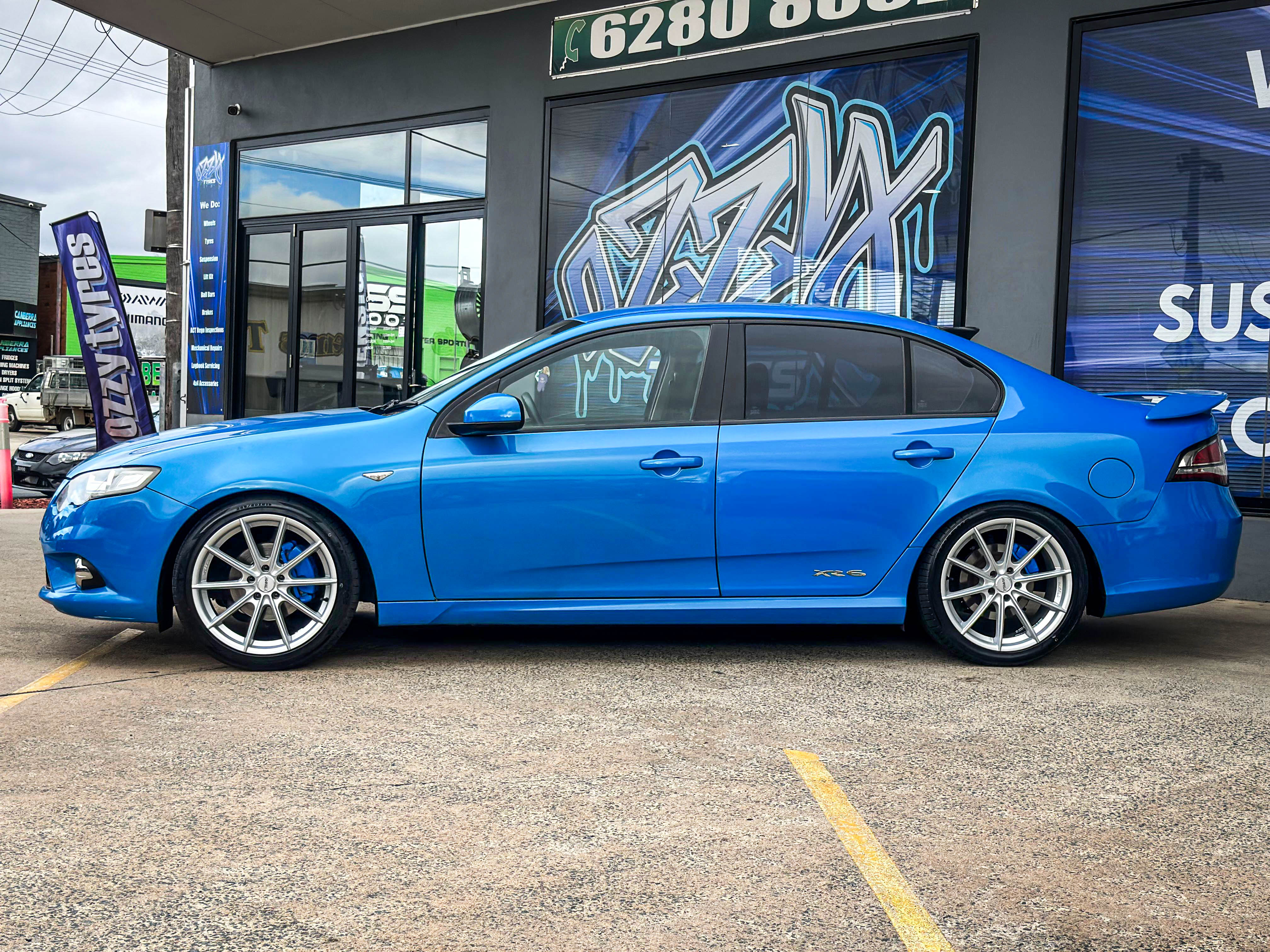 ford falcon hussla moz bright silver wheel #19484