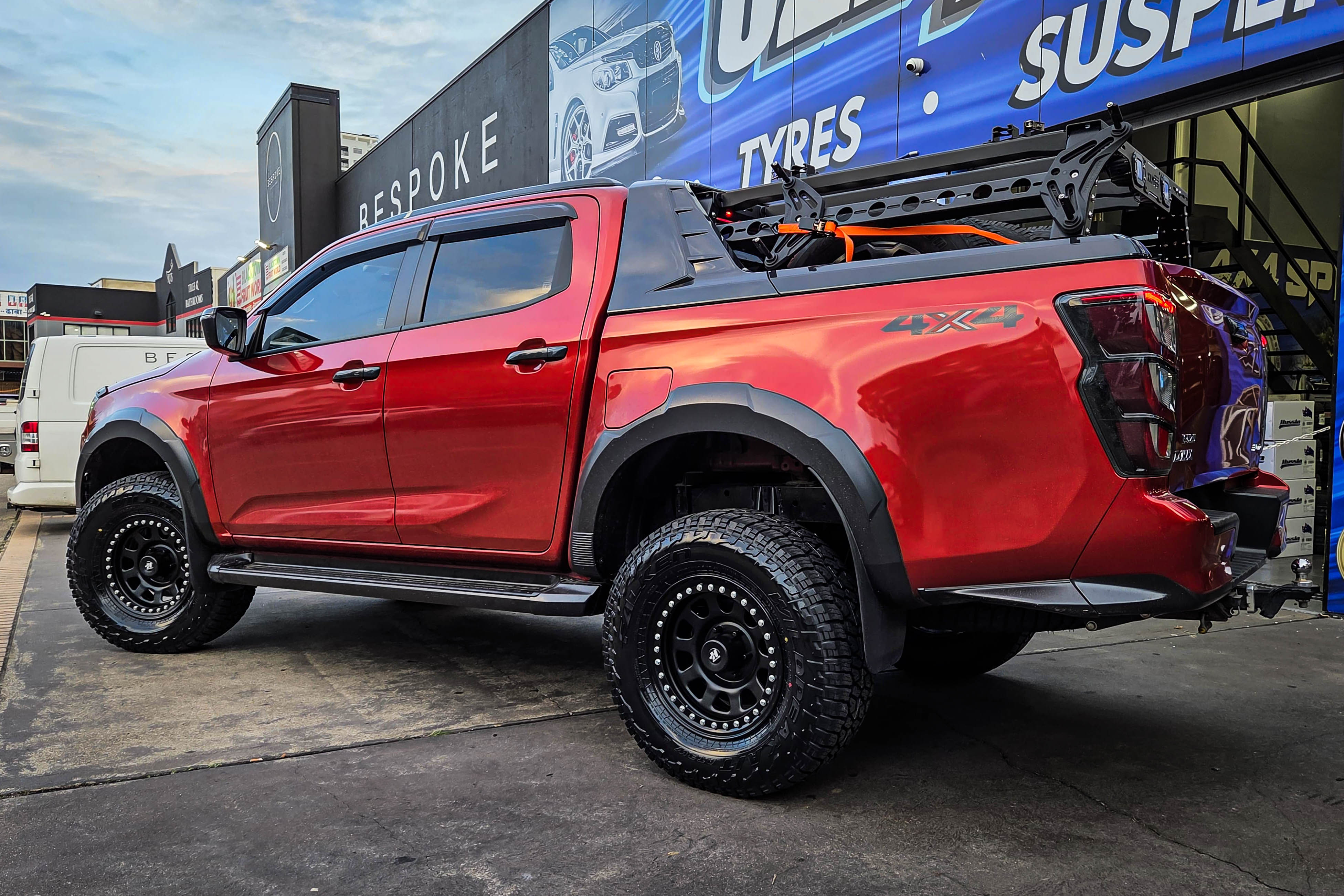 isuzu d-max revolution steel wheel matte black wheel #19492