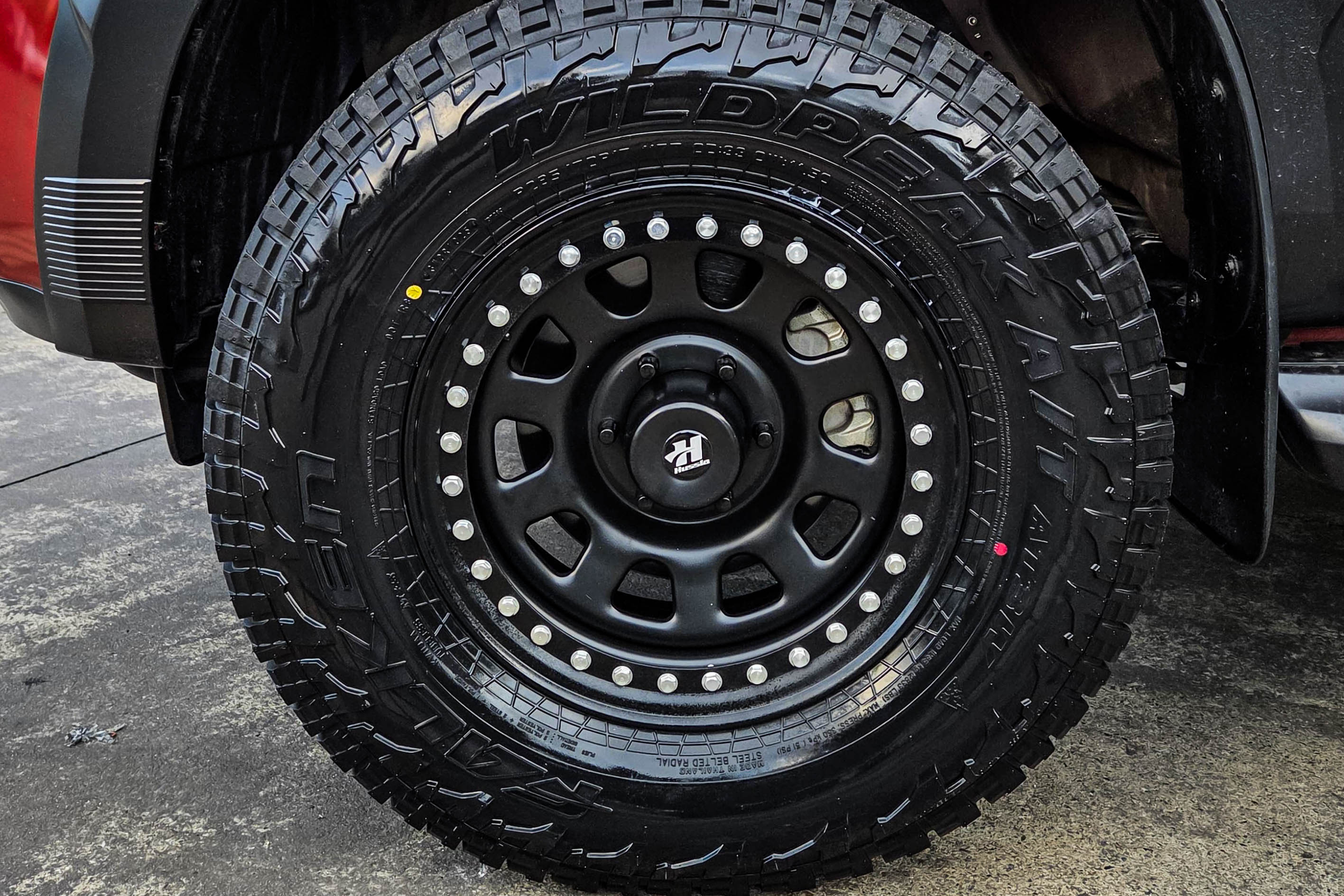 isuzu d-max revolution steel wheel matte black wheel #19492
