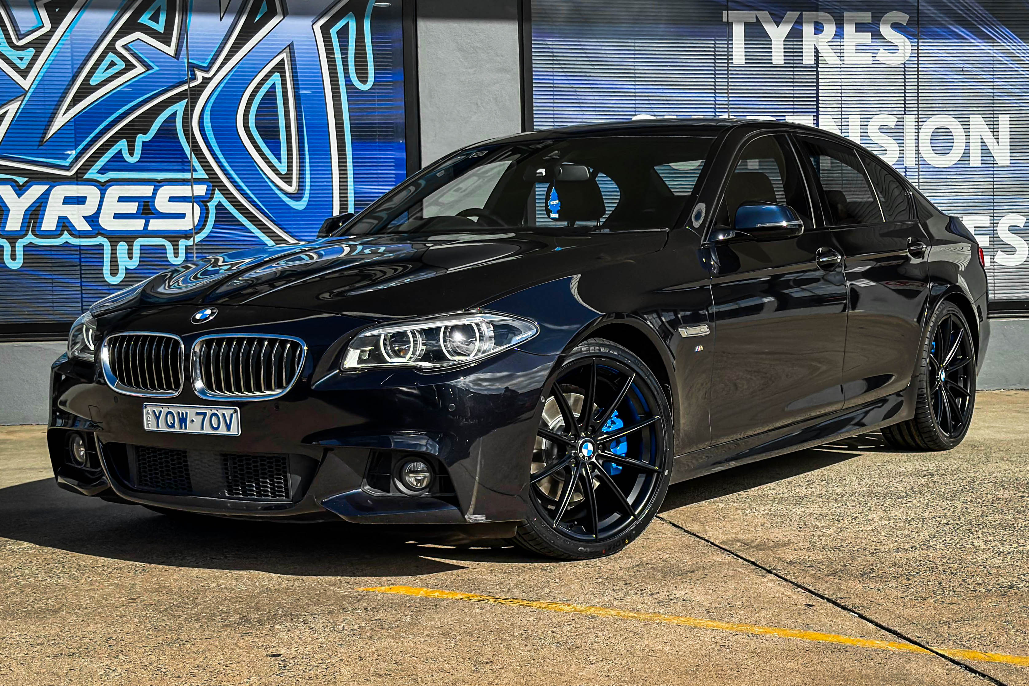 bmw 5 series hussla moz matte black wheel #19560