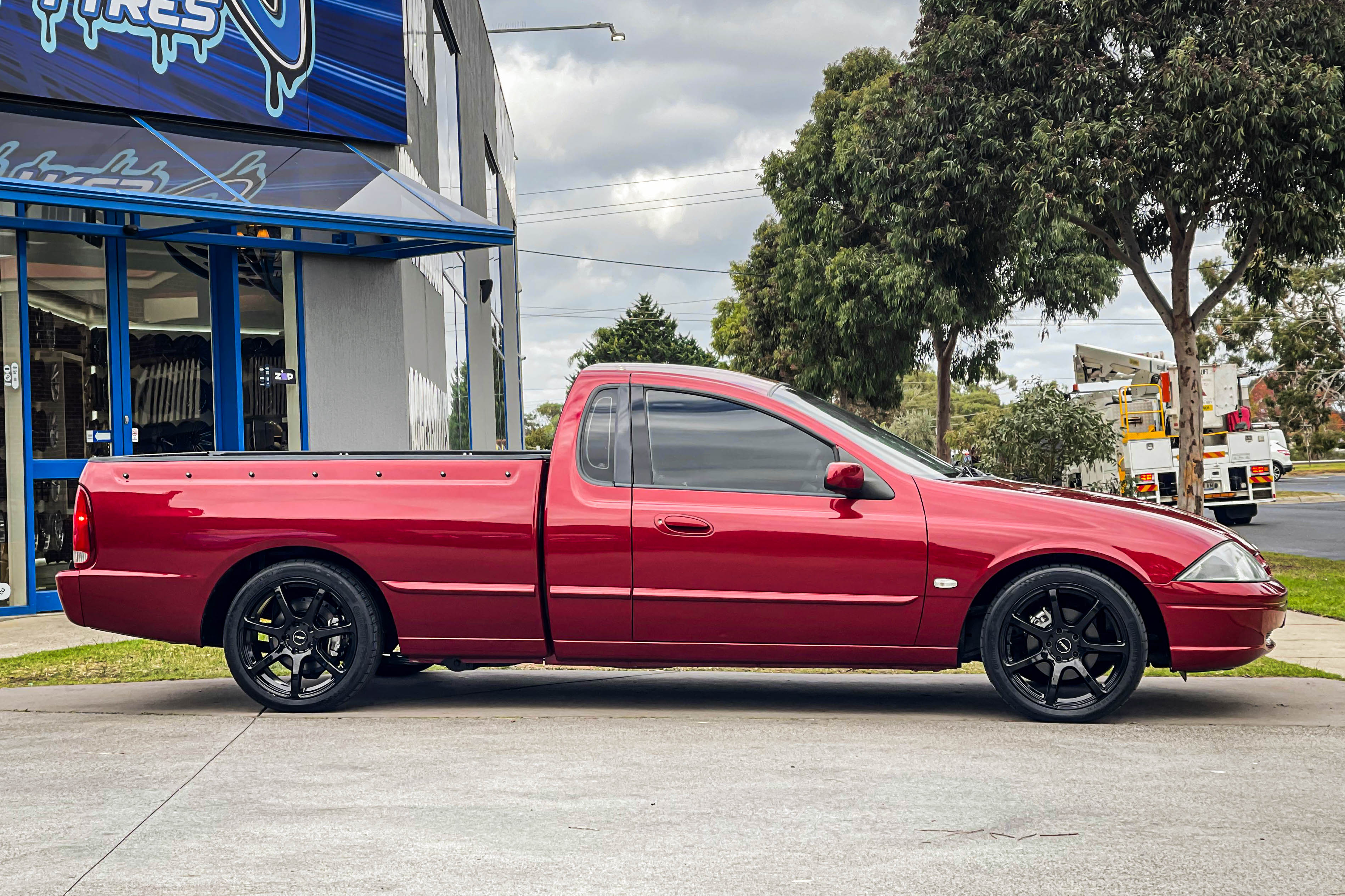 ford falcon ute hussla osaka gloss black wheel #19589
