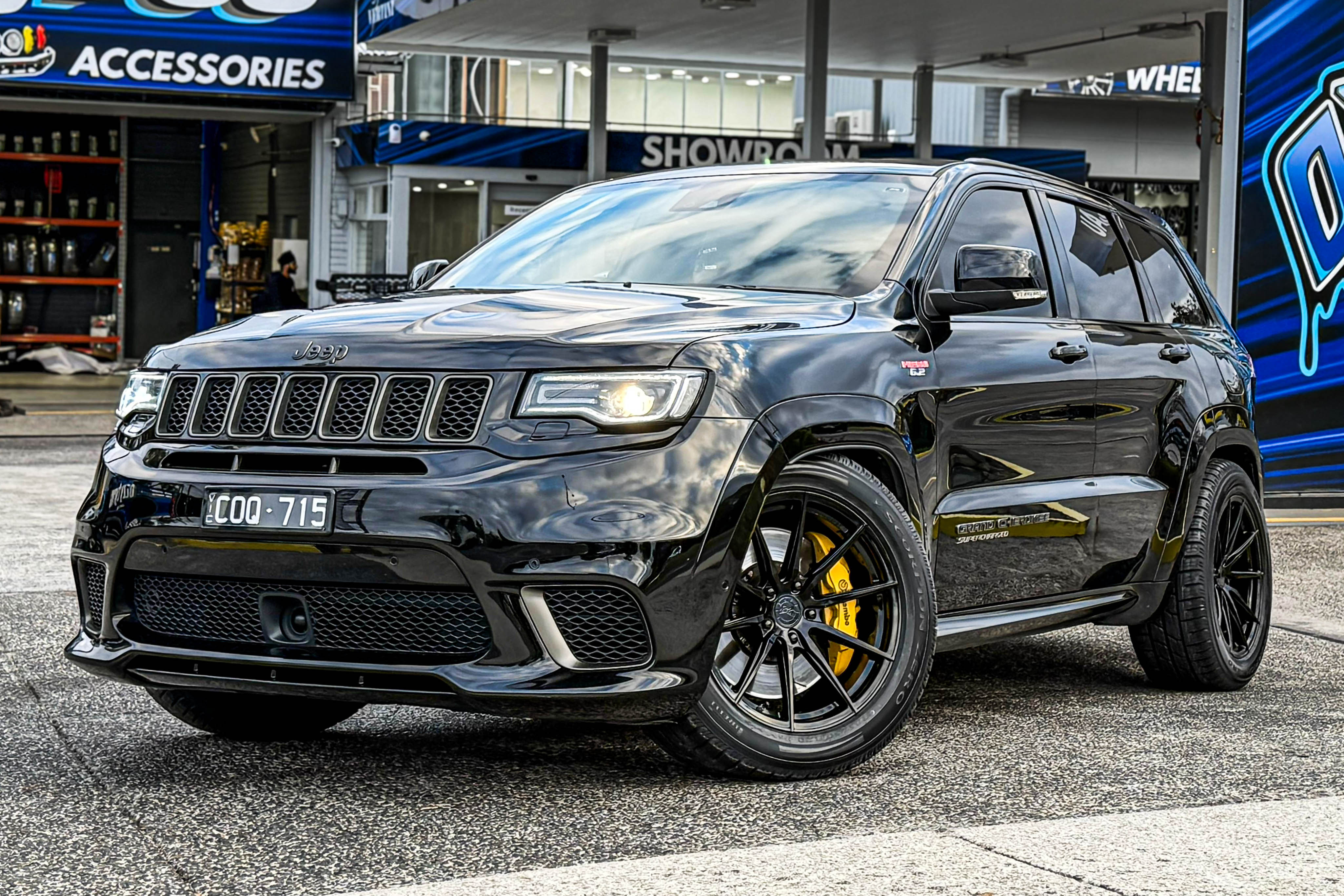 jeep grand cherokee vertini rf1.1 gloss black wheel #19600