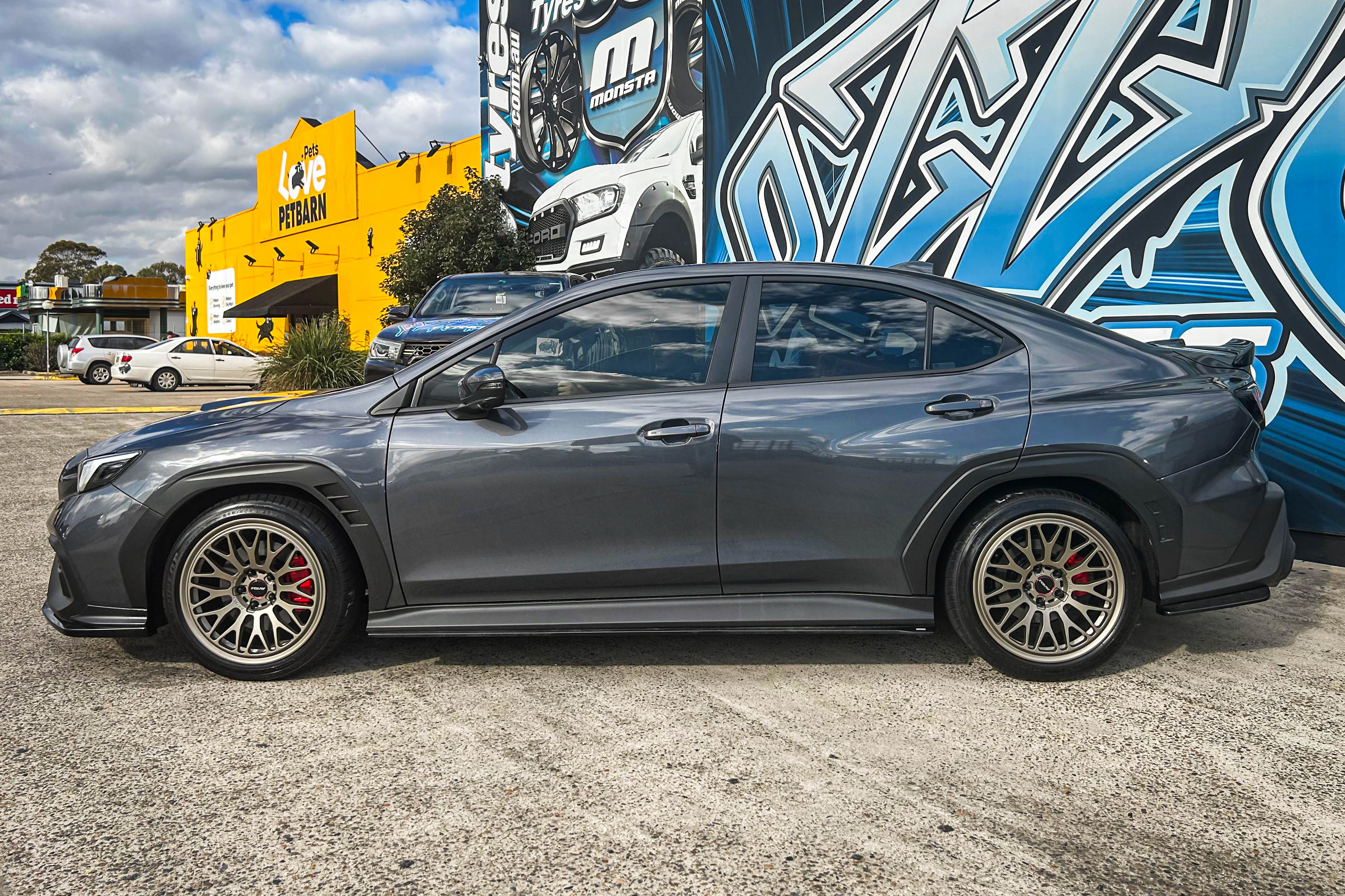 subaru wrx avid av-44 matte bronze wheel #19618