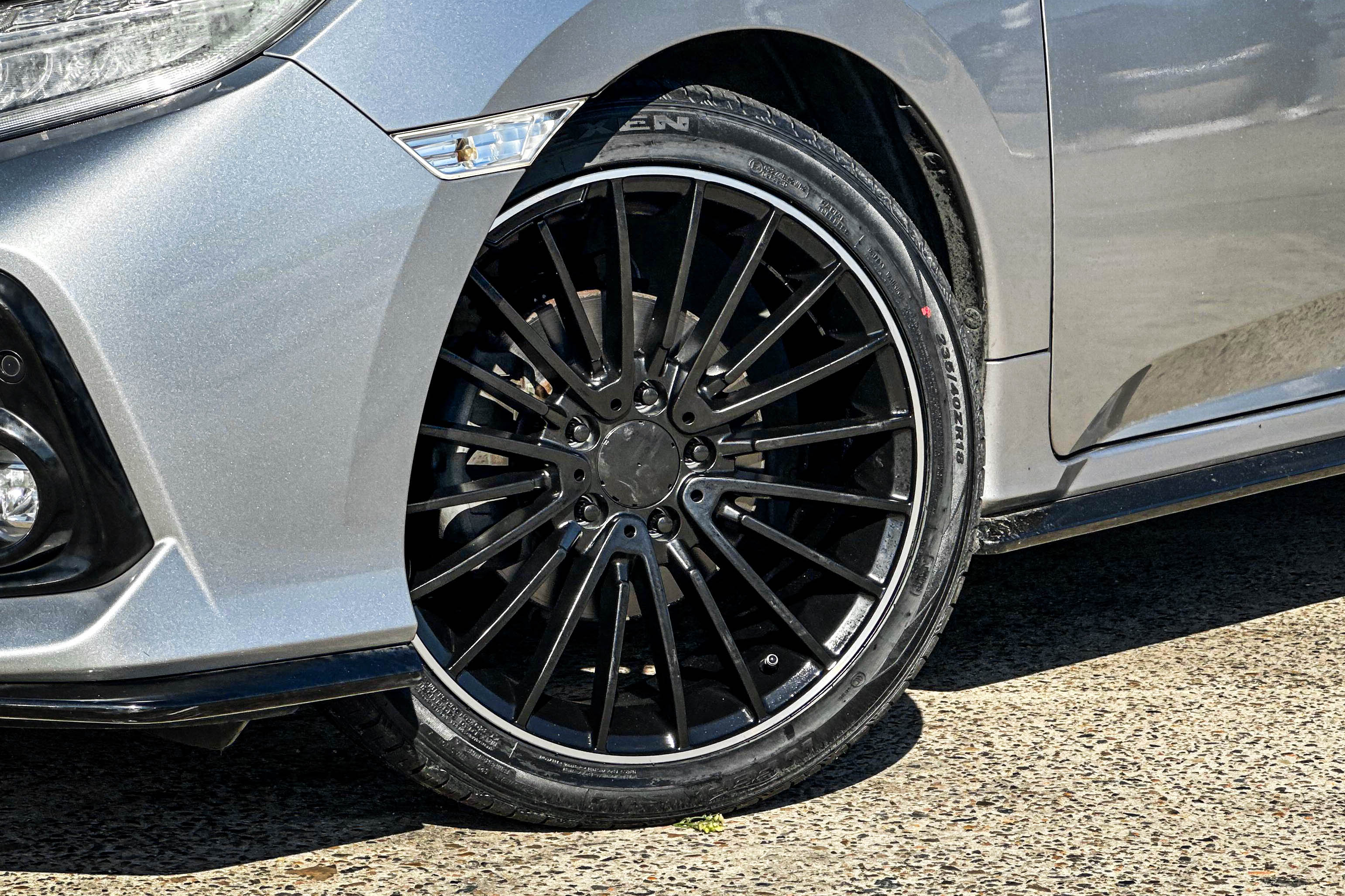 honda civic euro spec replica multi 457 satin black machined lip wheel ...