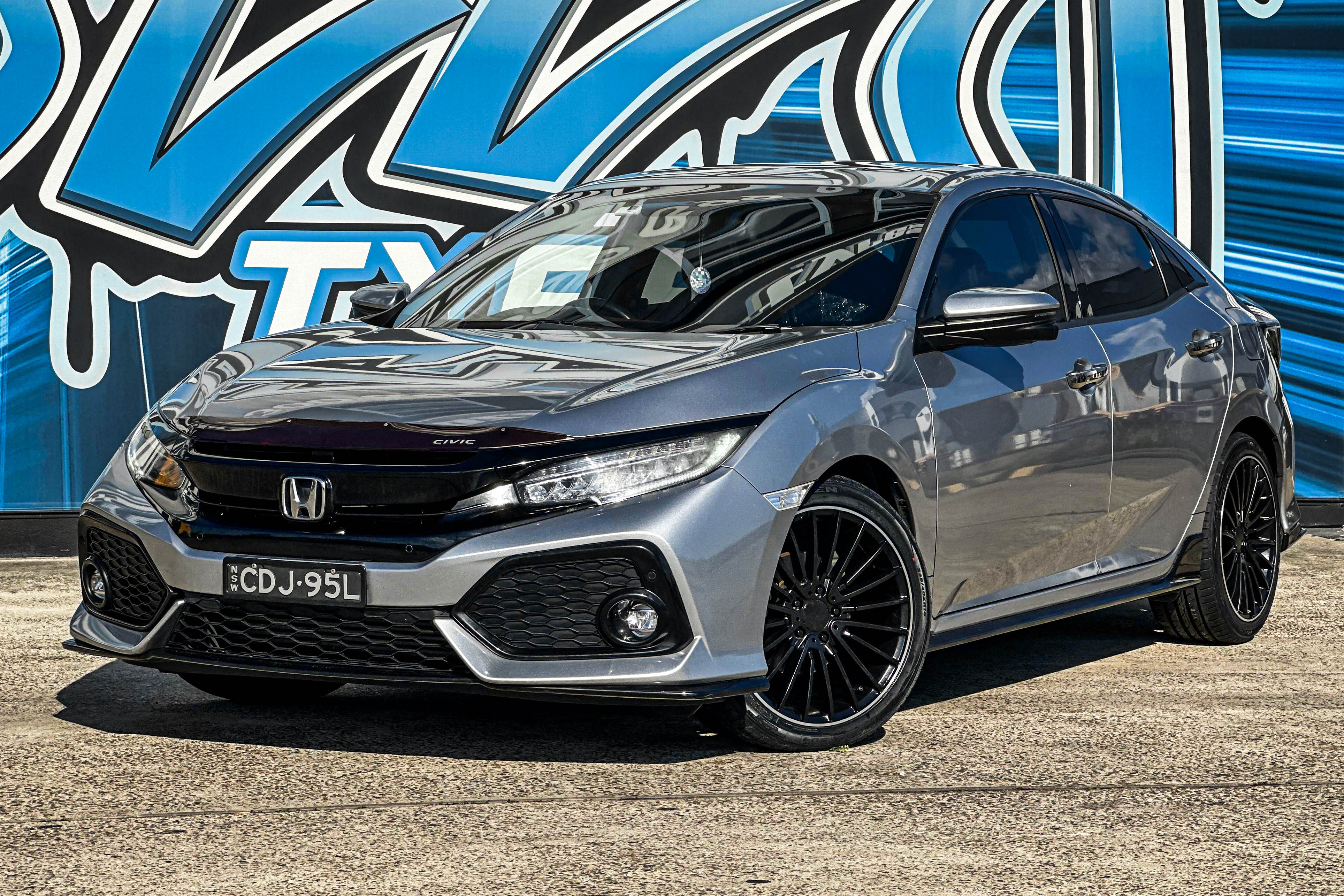 honda civic euro spec replica multi 457 satin black machined lip wheel ...