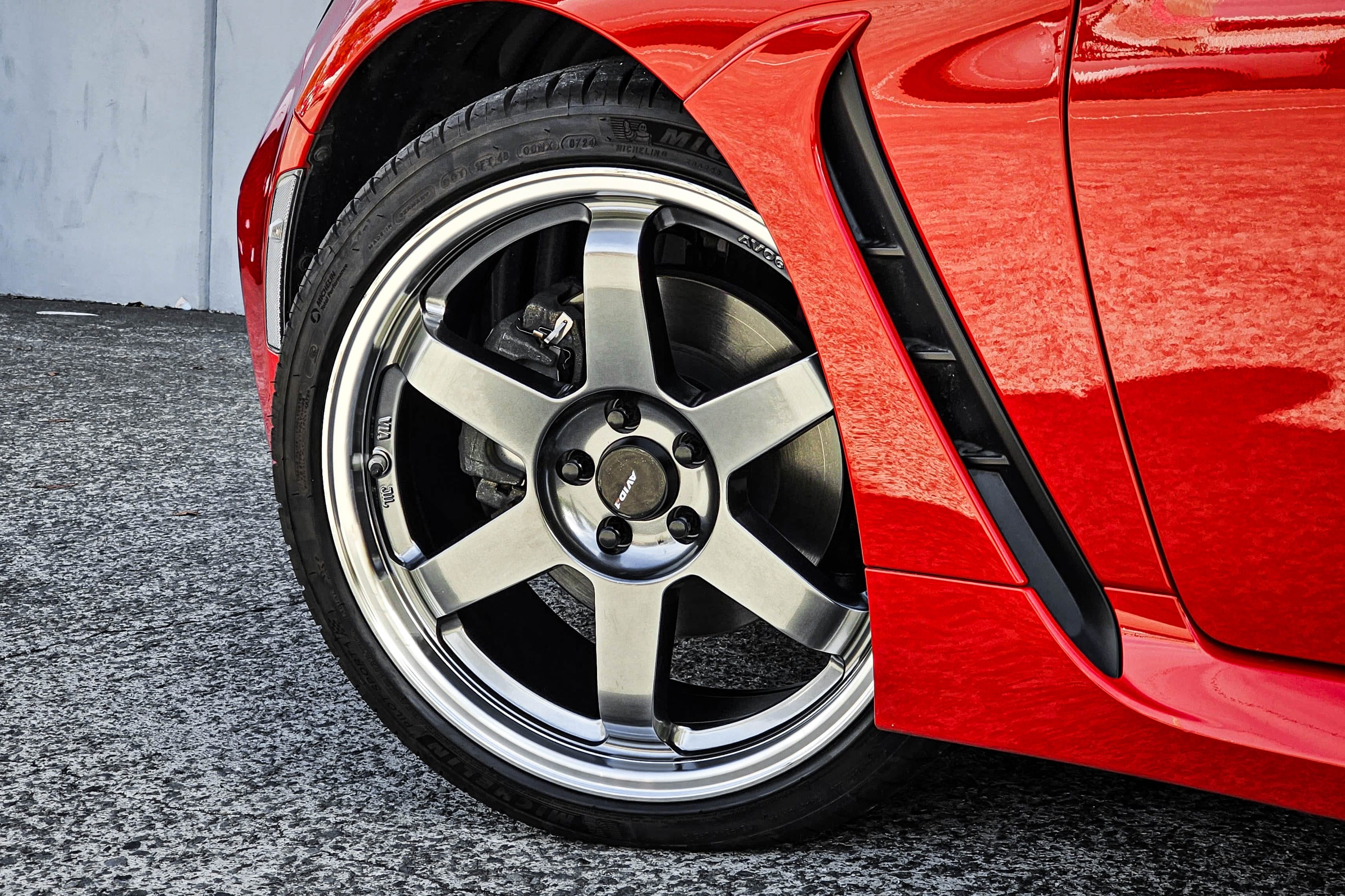 toyota gt 86 avid av-06 hyper black wheel #19644