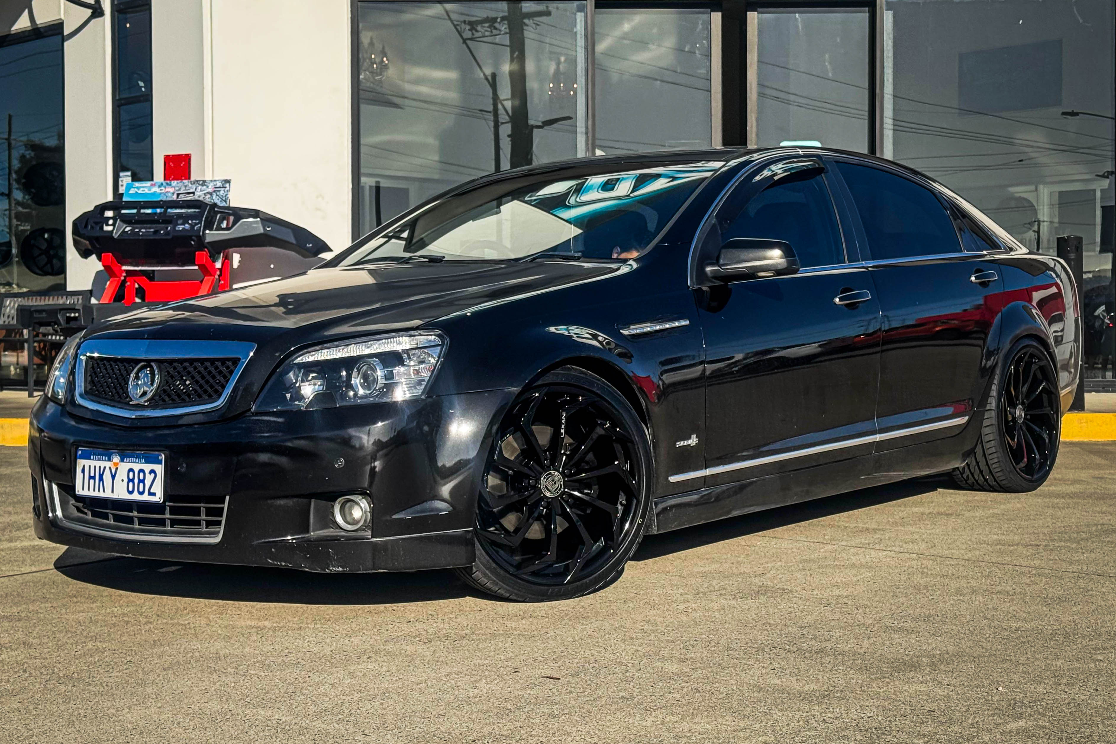 holden caprice lexani static full gloss black wheel #19661