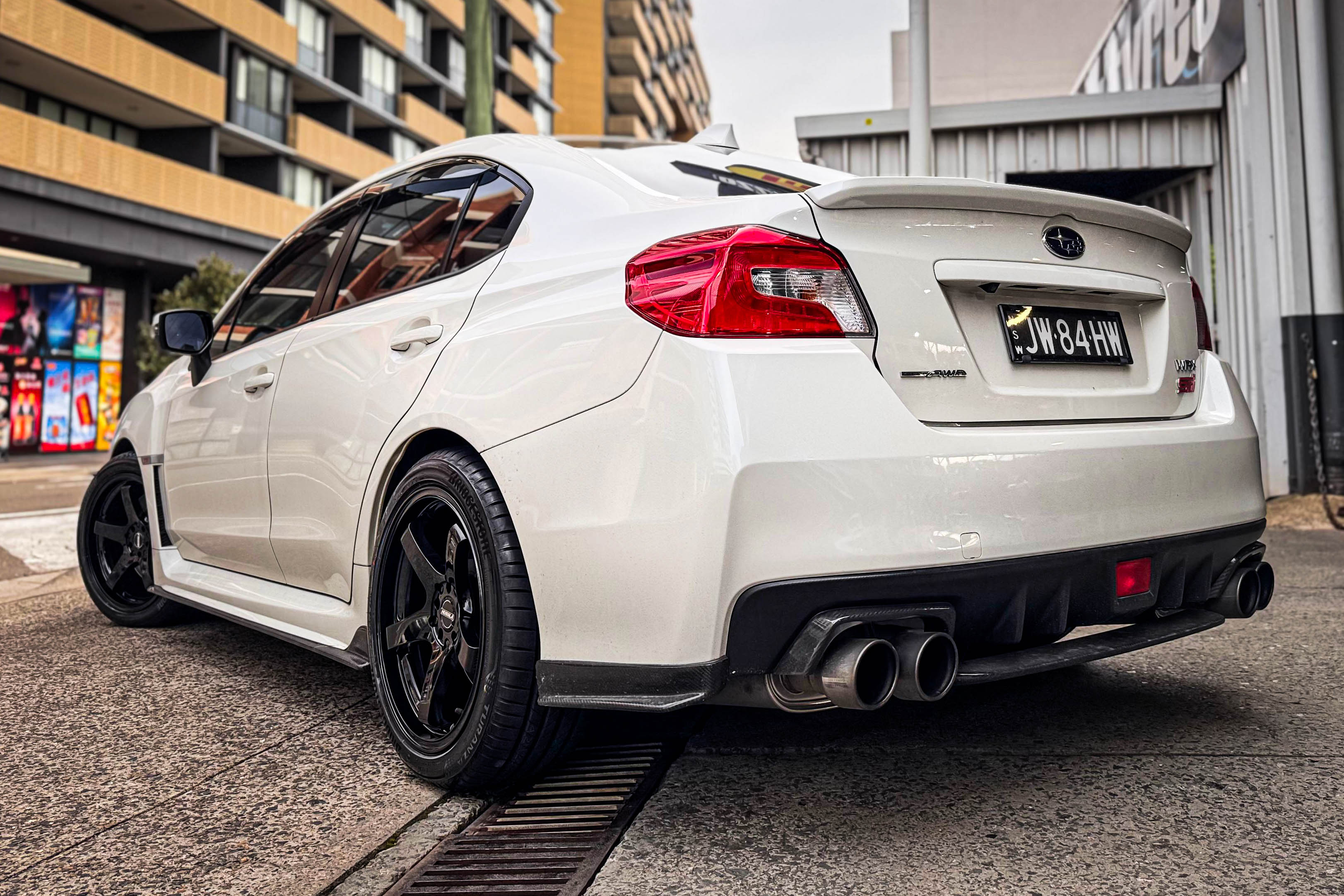 subaru wrx hussla gt full gloss black wheel #19709