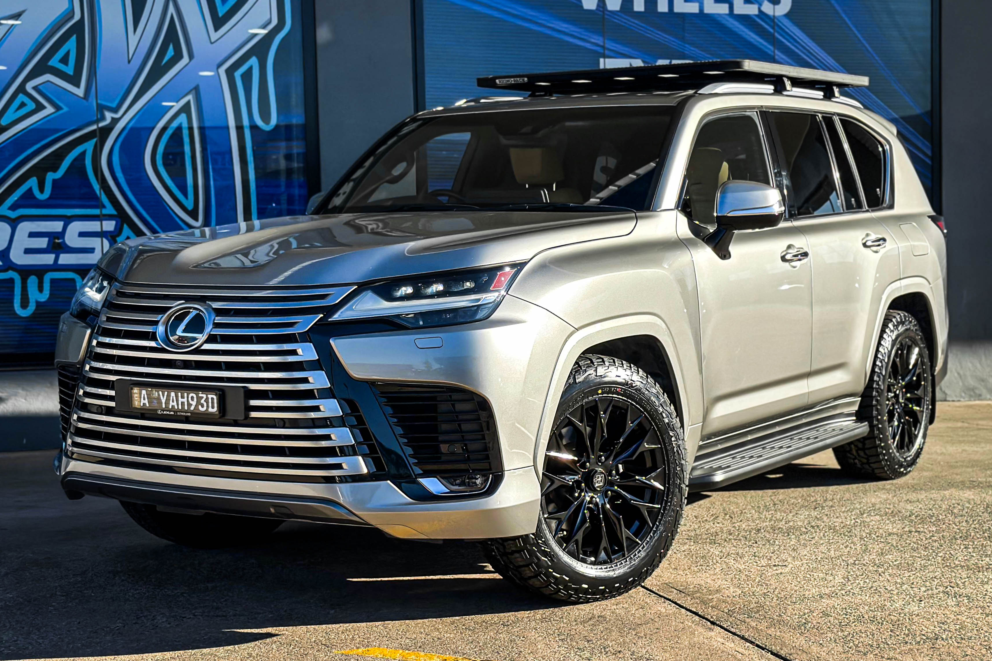 lexus lx hussla phantom gloss black wheel #19787