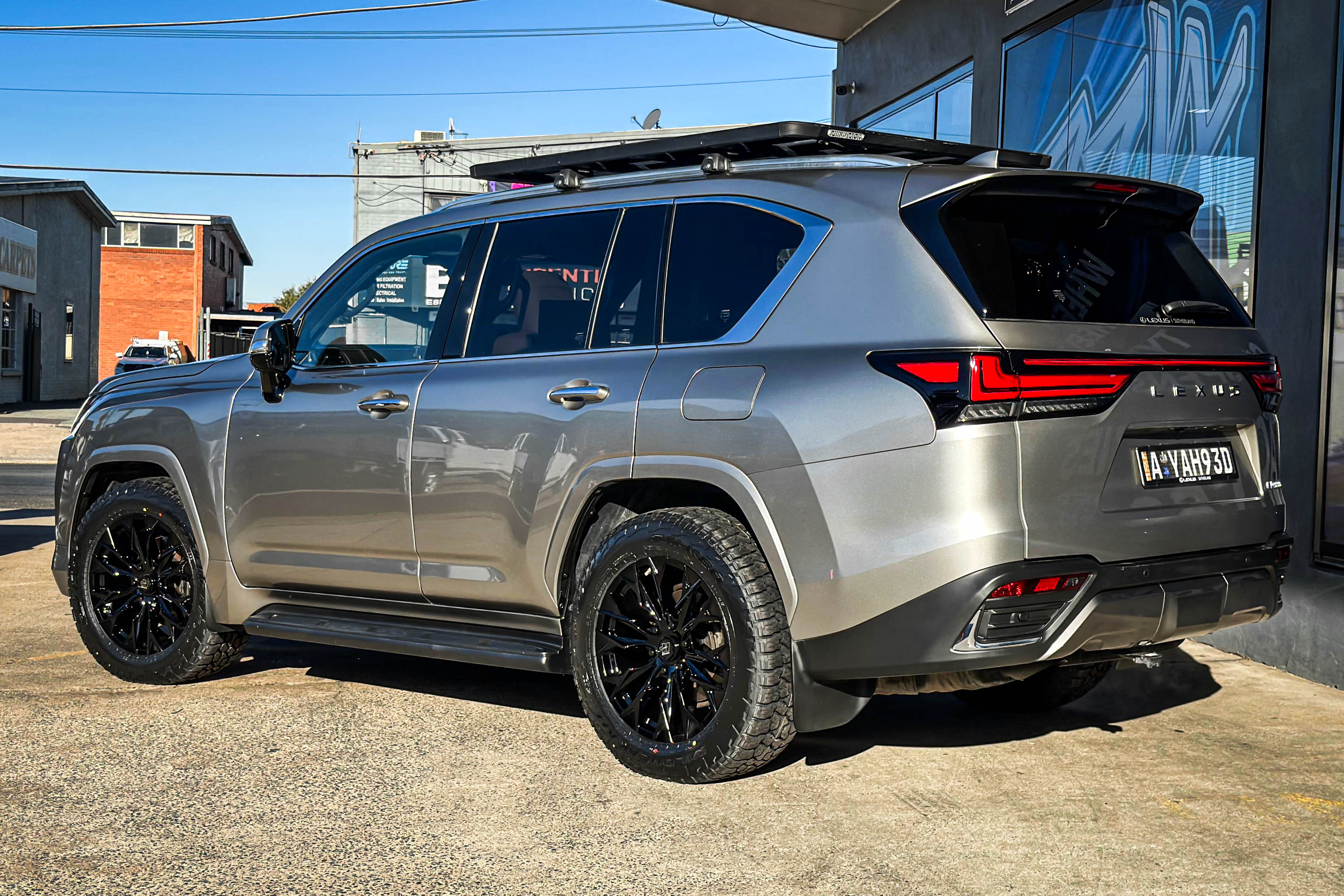 lexus lx hussla phantom gloss black wheel #19787