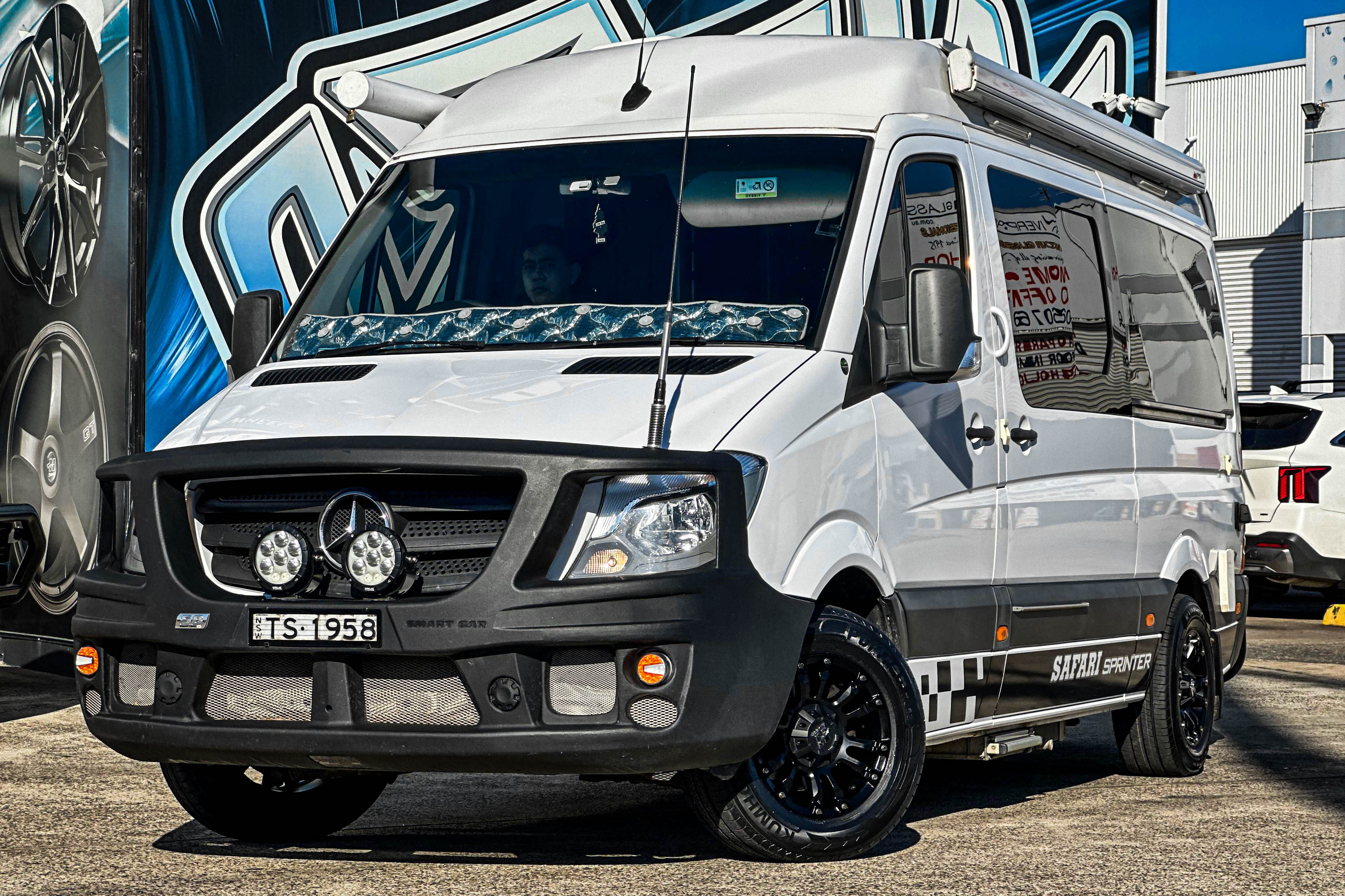 MERCEDES-BENZ SPRINTER HUSSLA AMBUSH MATTE BLACK Wheel #19834