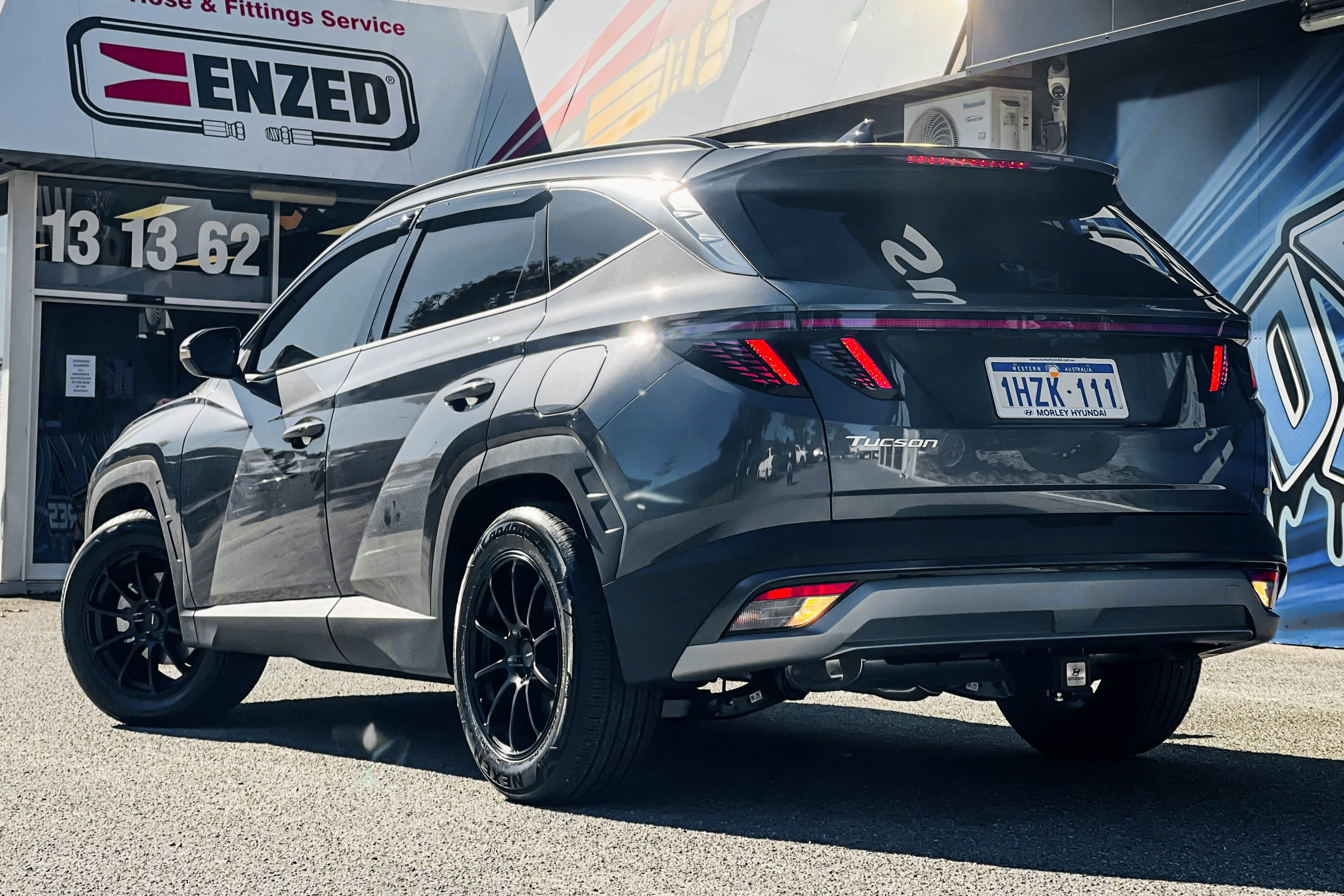 hyundai tucson avid av-27 matte black wheel #19870