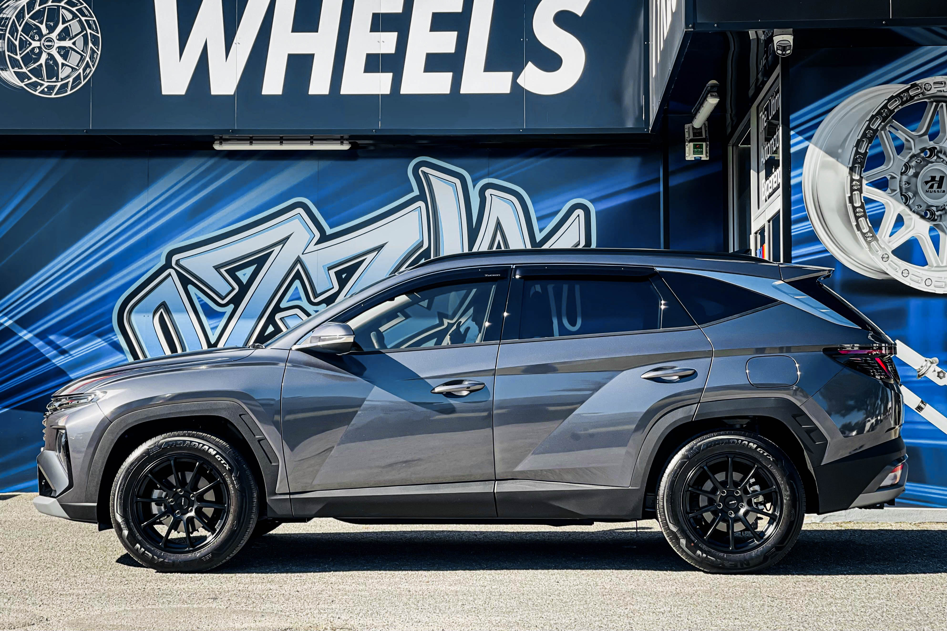 hyundai tucson avid av-27 matte black wheel #19870