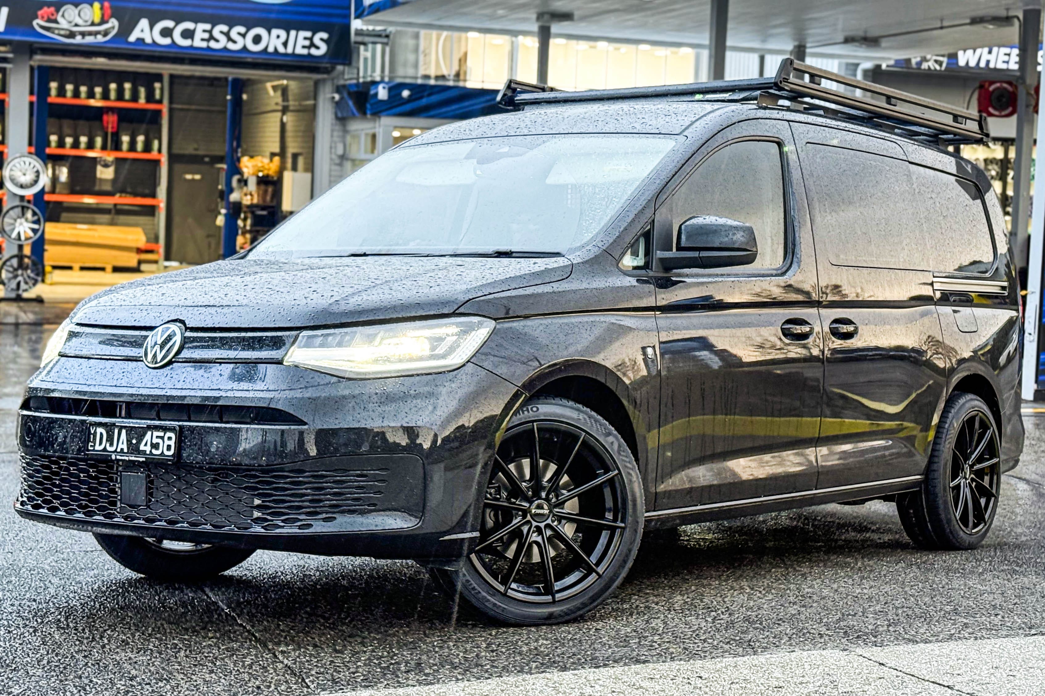 volkswagen caddy hussla moz gloss black wheel #19895