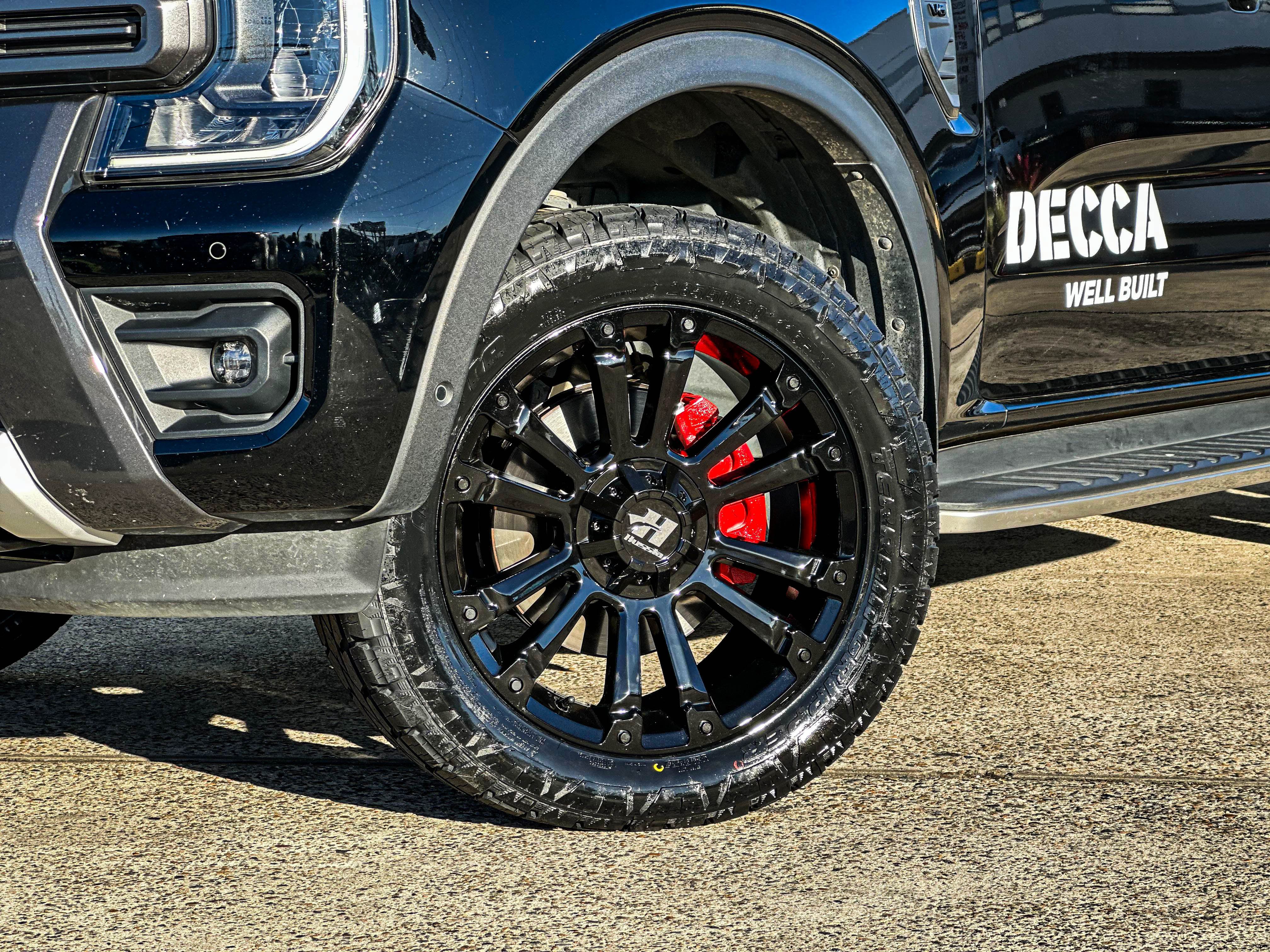 ford ranger next gen hussla ambush full gloss black wheel #19899