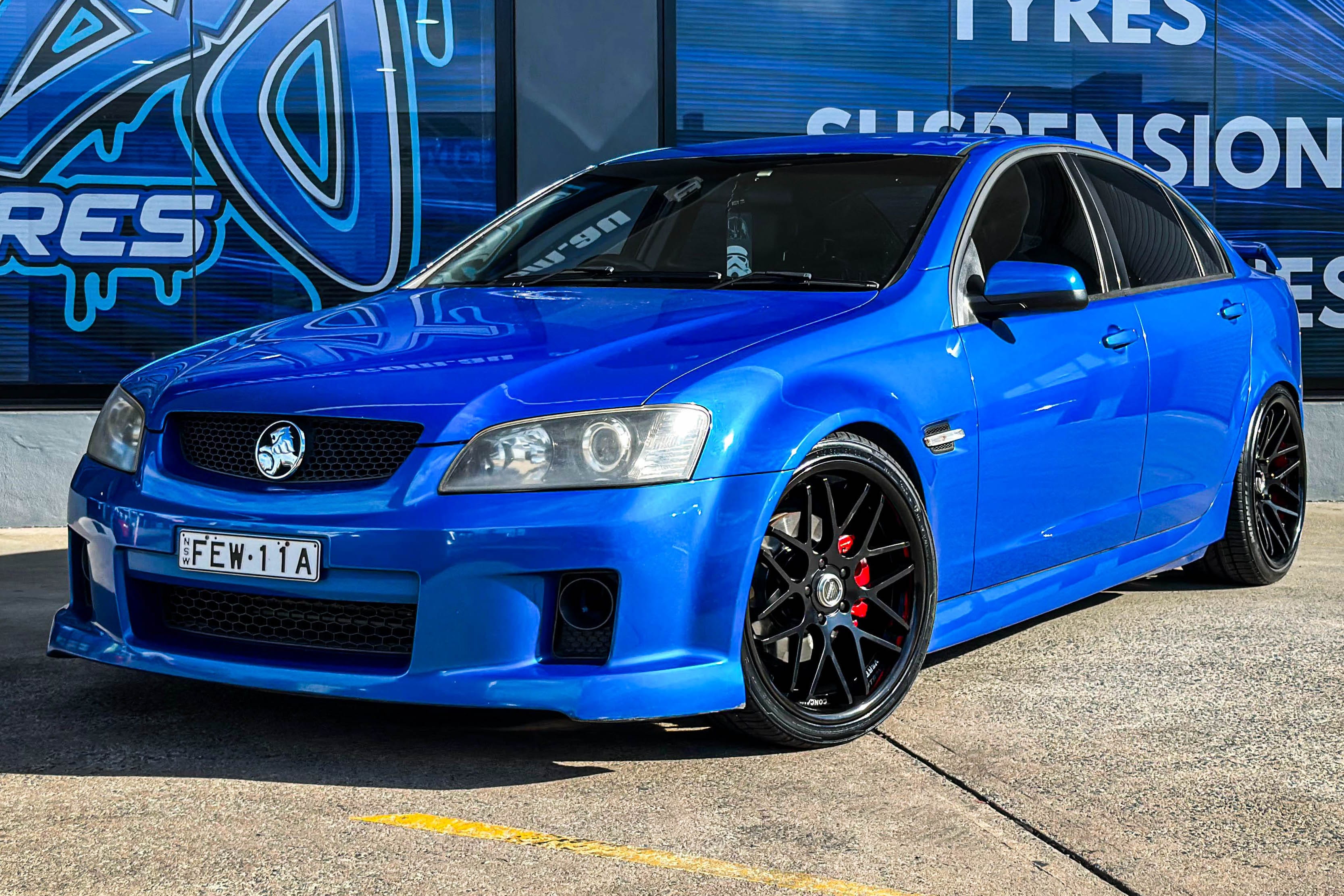 holden commodore vertini magic matte black wheel #19957