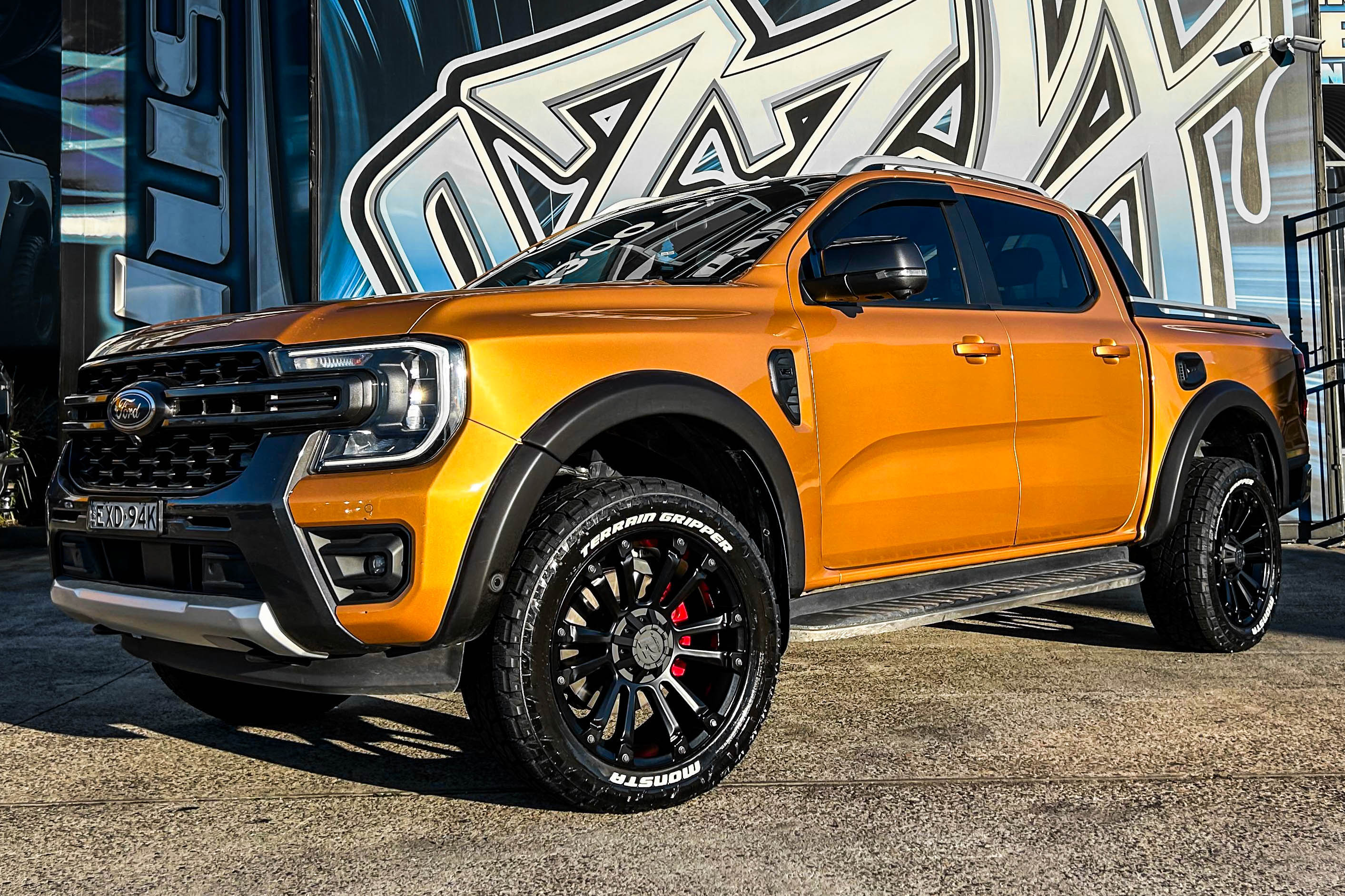 ford ranger next gen hussla ambush matte black wheel #20004