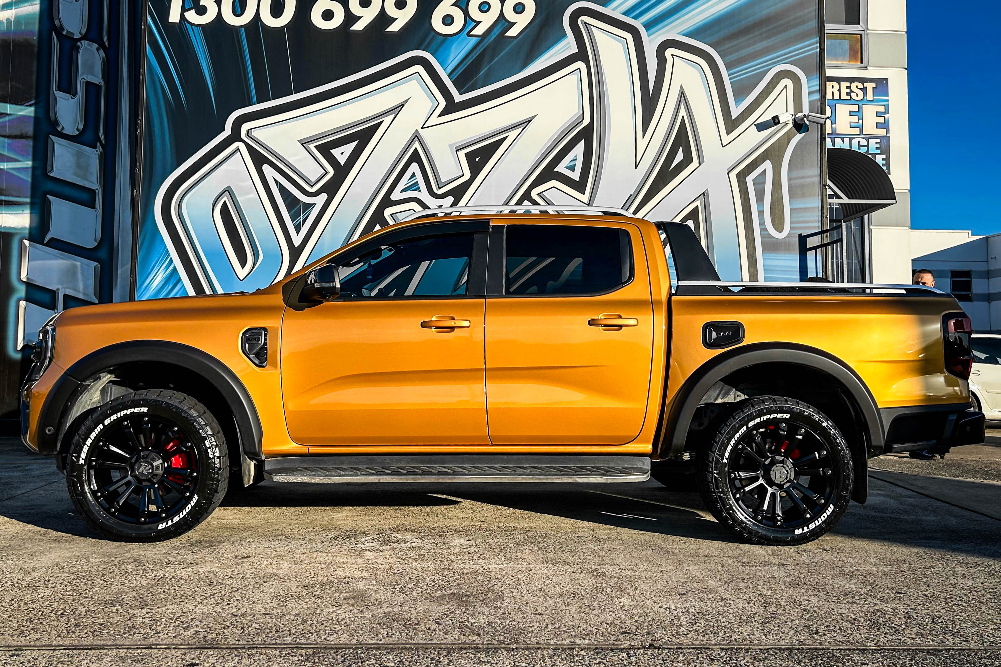 ford ranger next gen hussla ambush matte black wheel #20004