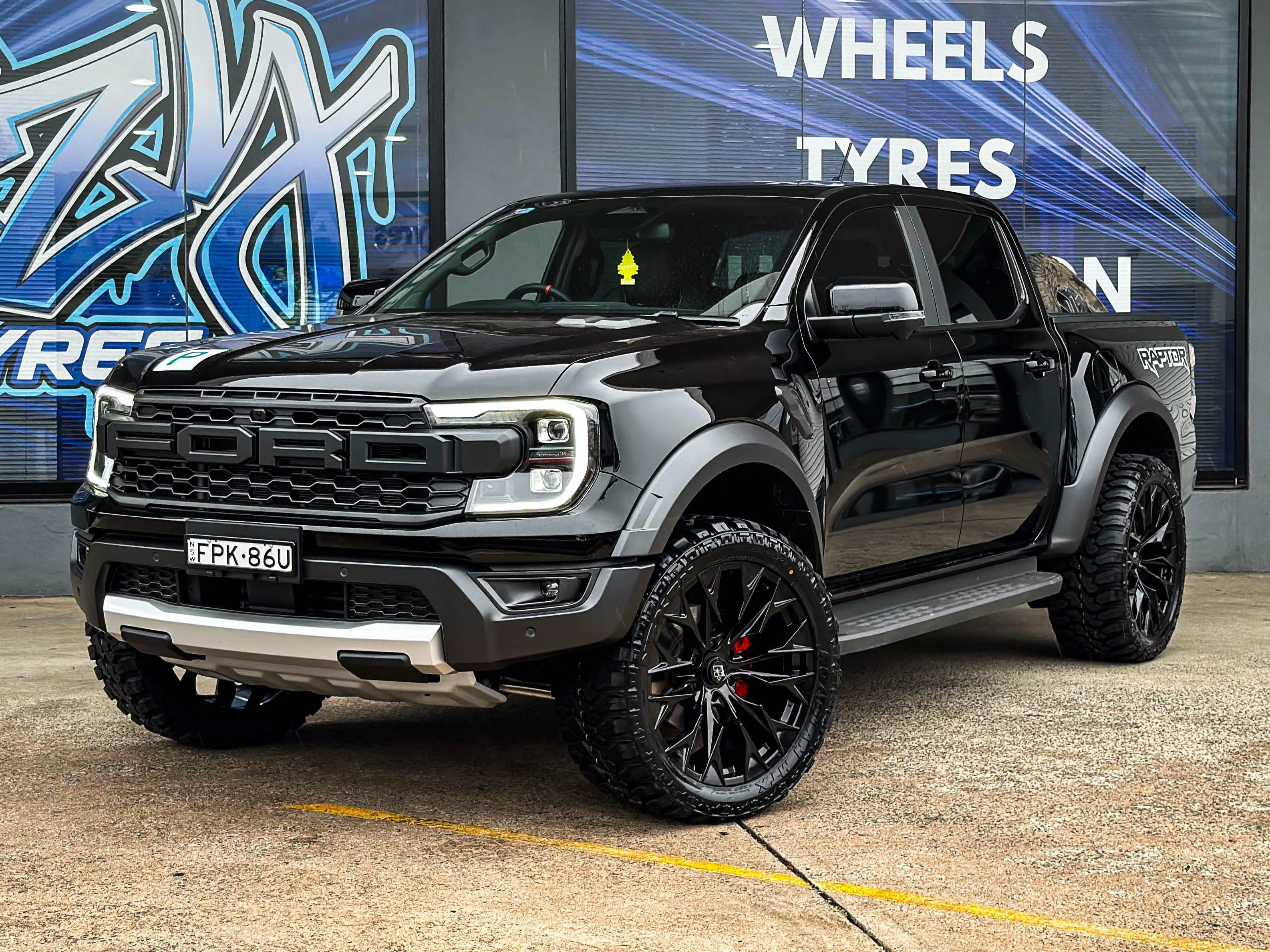 ford ranger next gen hussla phantom gloss black wheel #20006