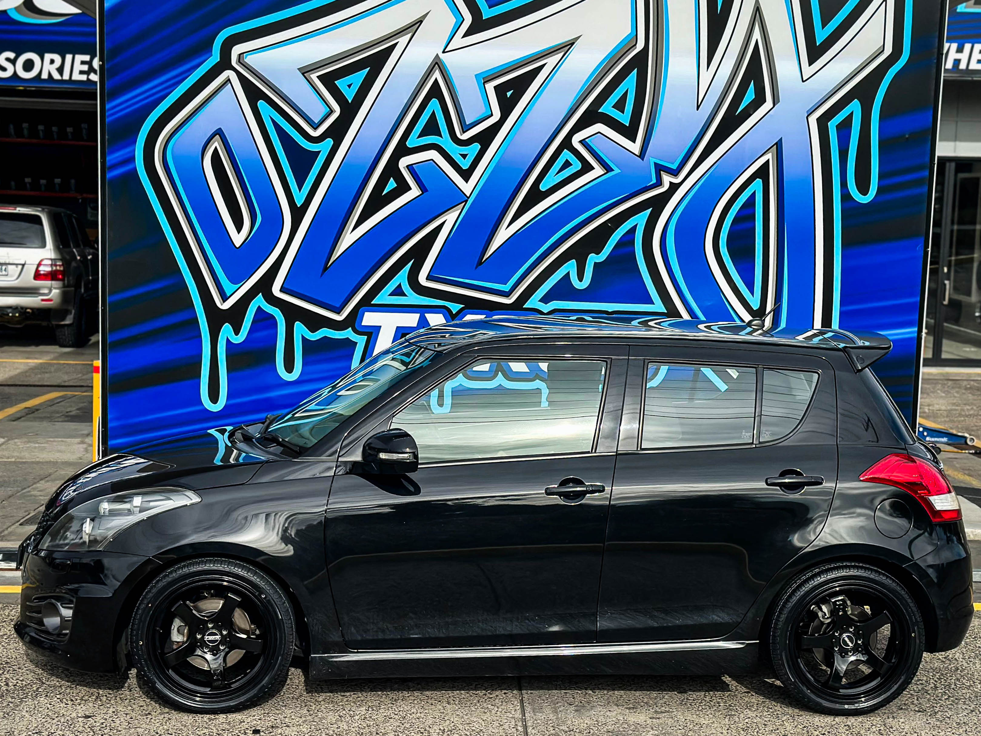 suzuki swift hussla gt full gloss black wheel #20023