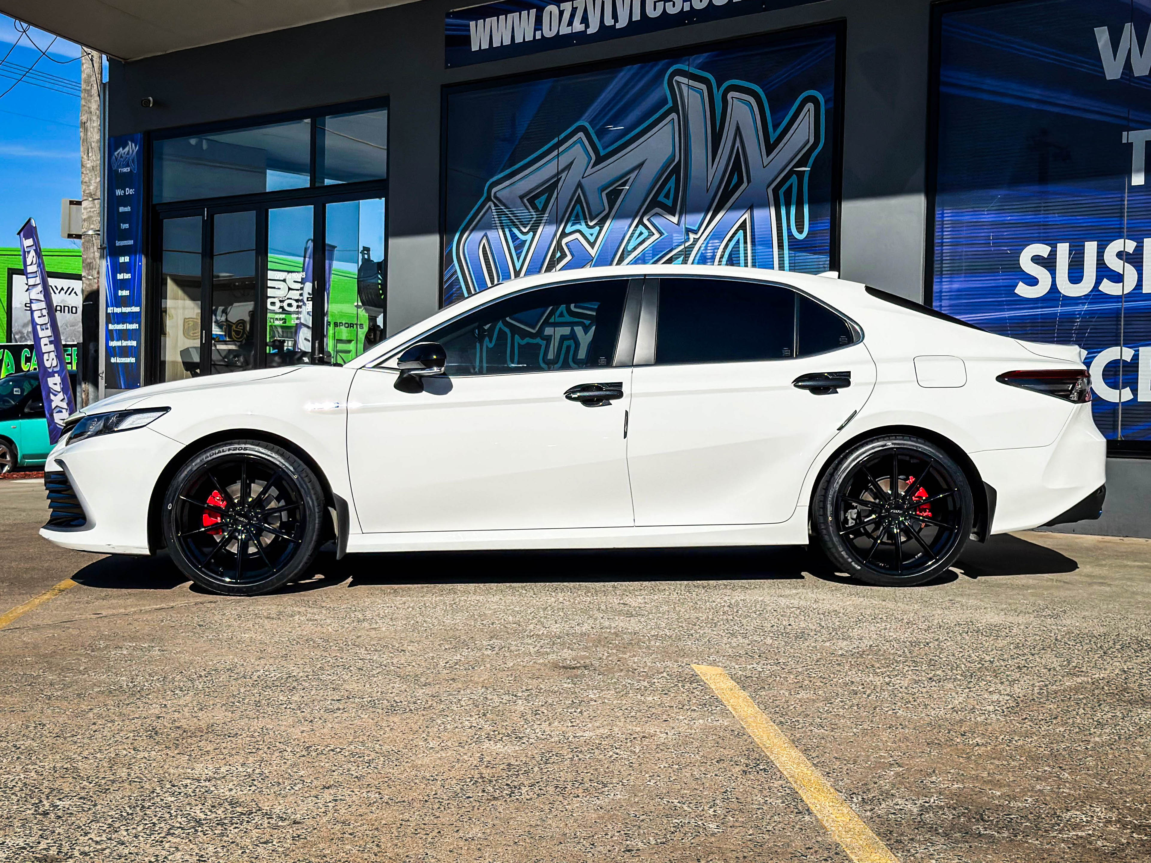 toyota camry hussla moz gloss black wheel #20027
